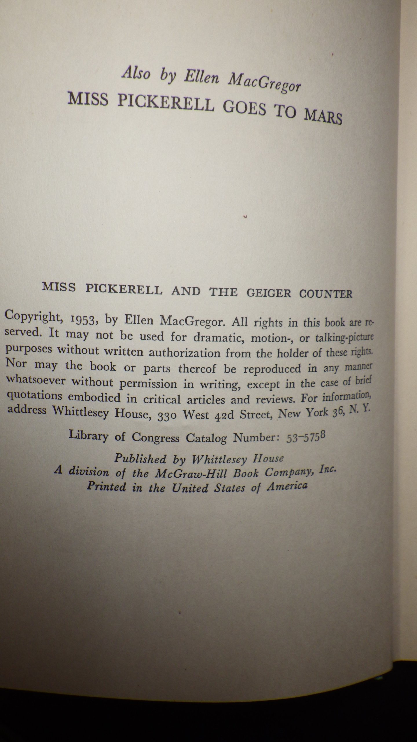 Miss Pickerell and the Geiger Counter by Ellen macGregeor | Goodreads
