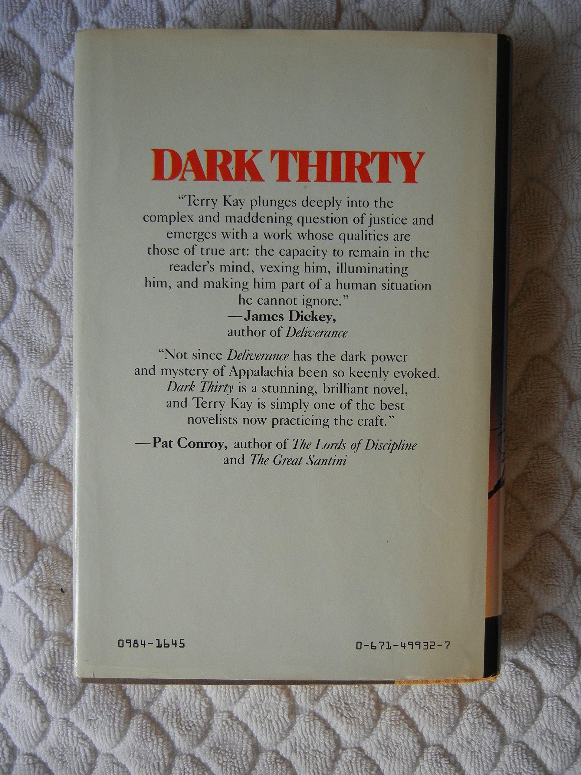 Dark Thirty by Terry Kay | Goodreads