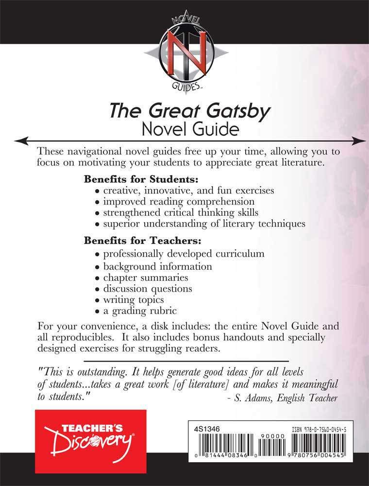 The Great Gatsby Novel Guide Book by Teacher's Discovery | Goodreads