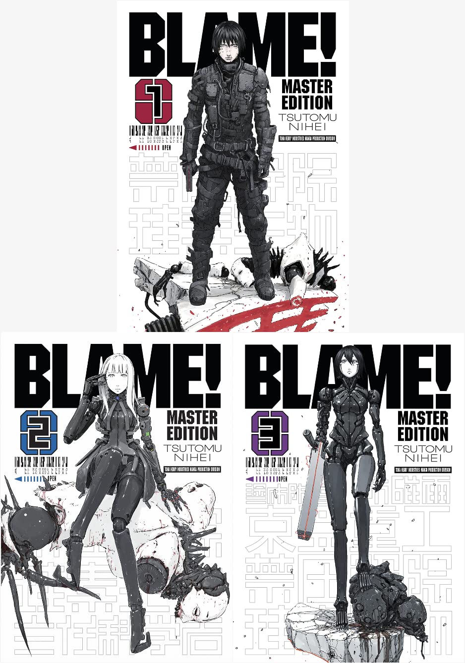 BLAME! Vol. 1-3 Bundle Set (3 Book Collection) Manga by Tsutomu Nihei ...