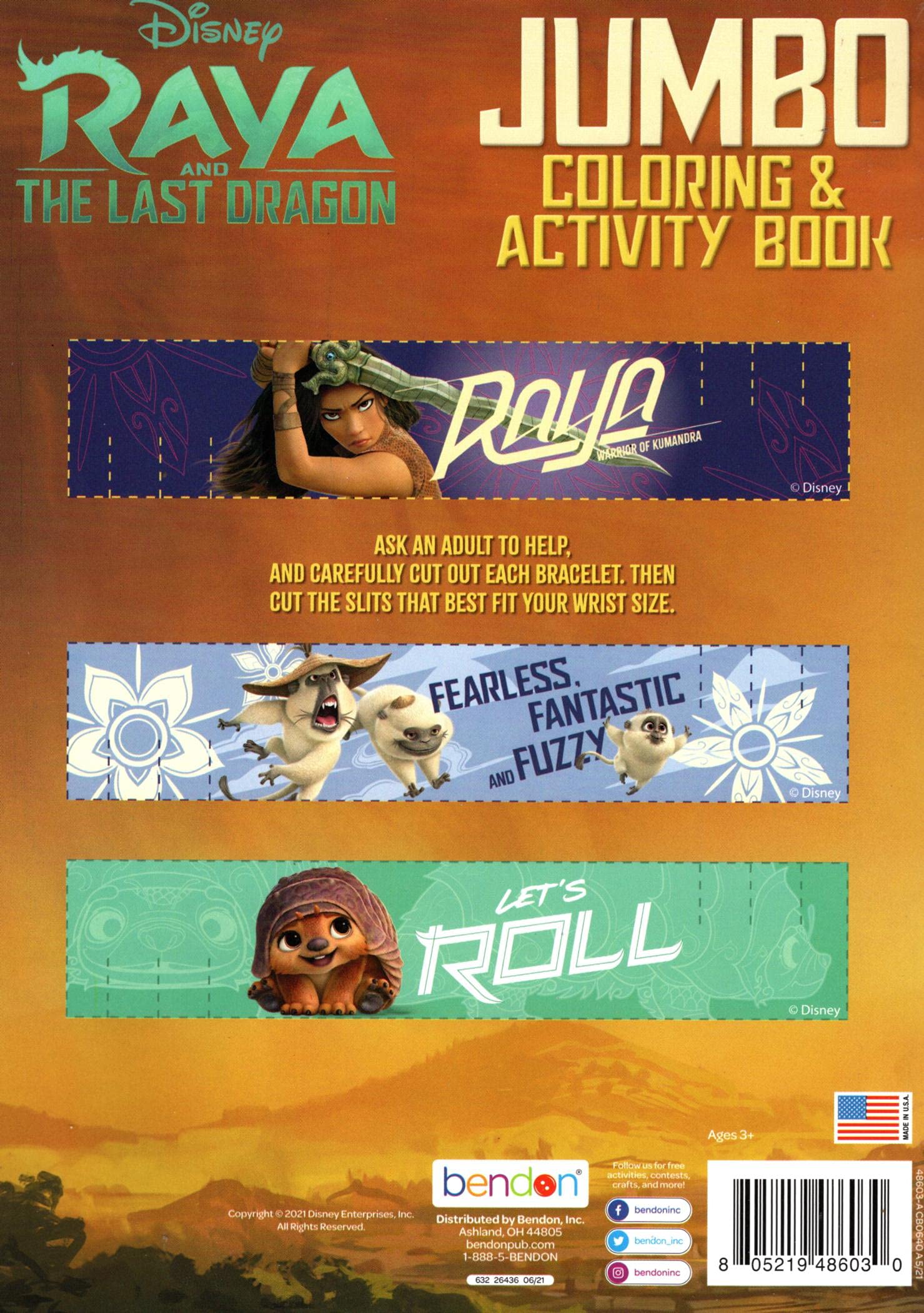 Disney Raya and The Last Dragon - Jumbo Coloring & Activity Book ...