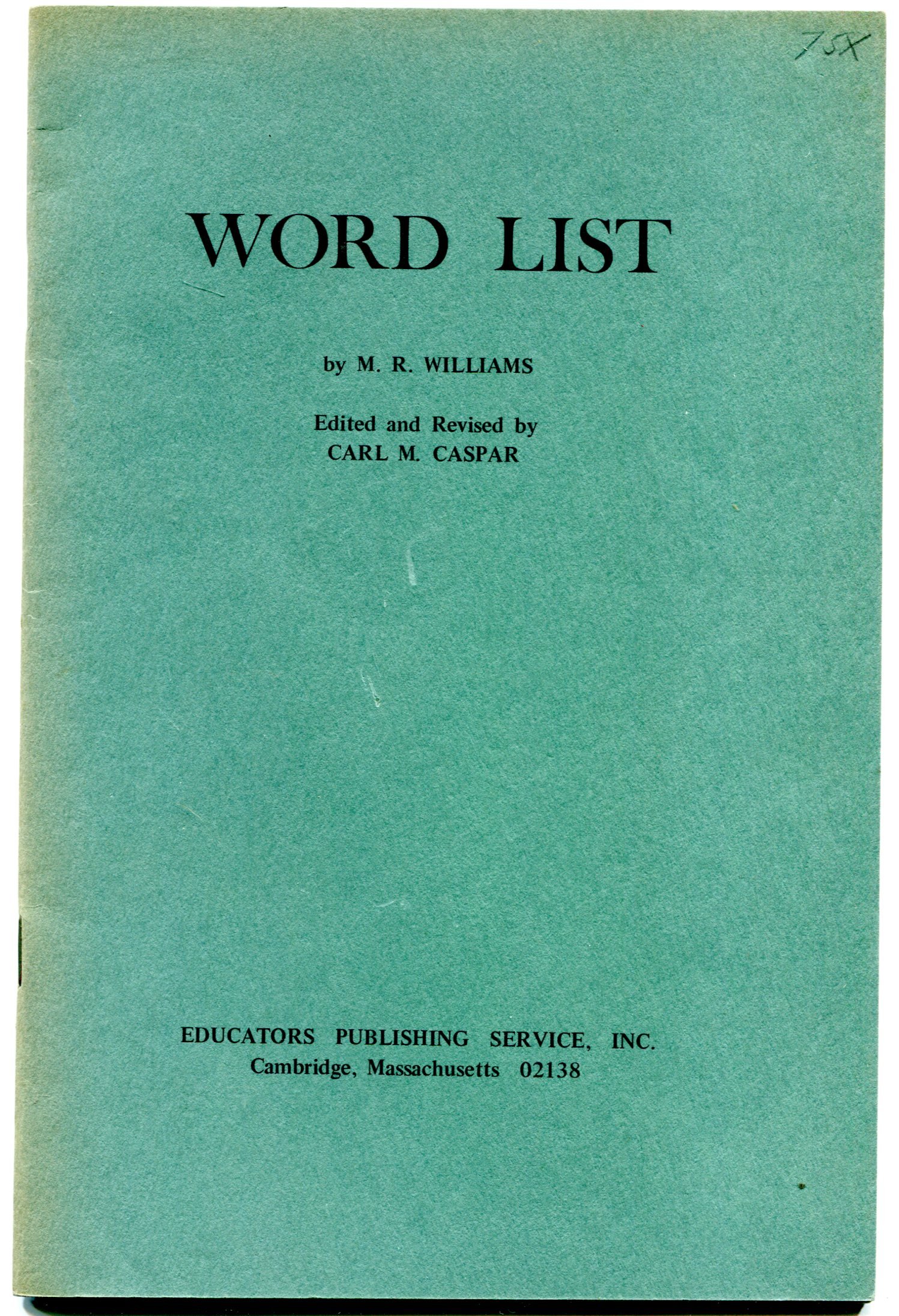Word list: A supplementary vocabulary of 1,000 words with exercises in ...