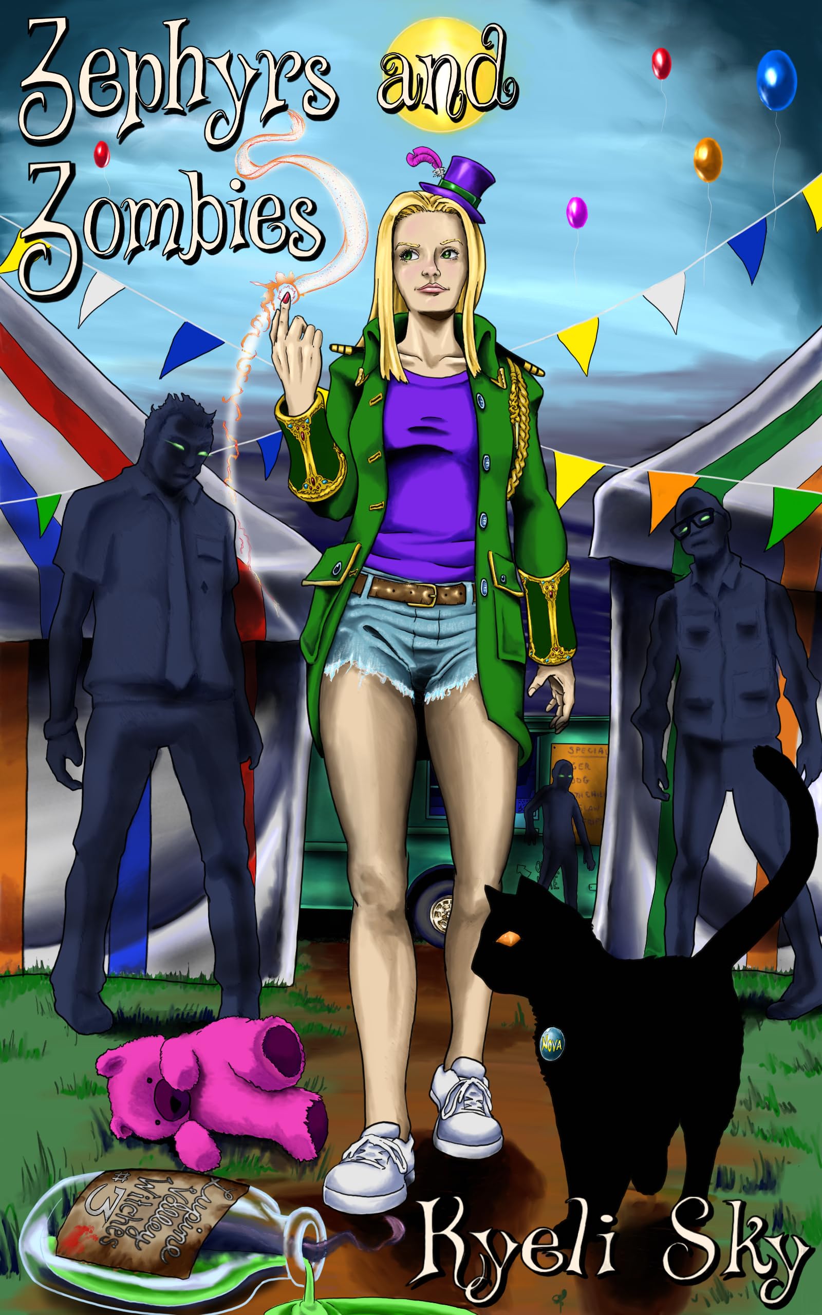 Zephyrs and Zombies: A Cozy Paranormal Mystery by Kyeli Sky | Goodreads