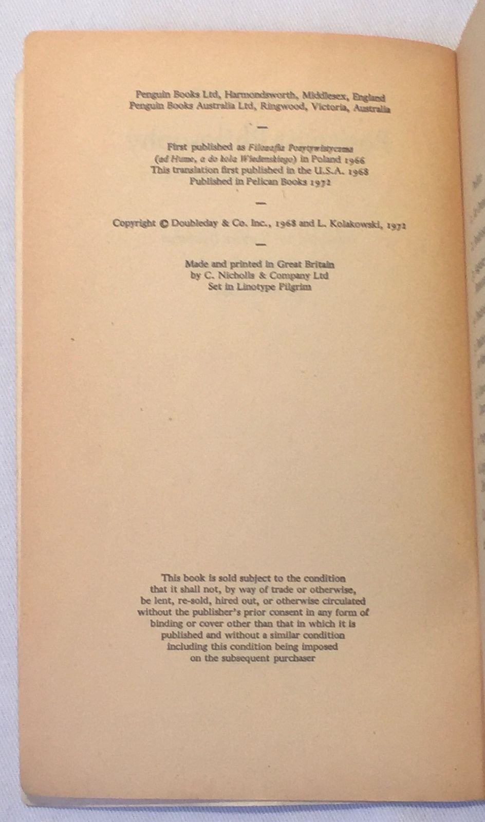 Positivist philosophy from Hume to the Vienna Circle; by Leszek ...