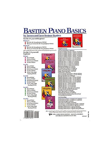 Bastien Piano Basics: Piano For The Young Beginner Primer A ...