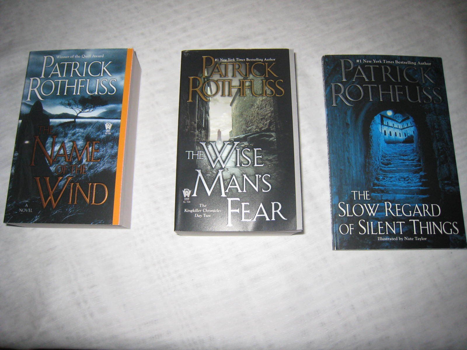 3 Book Set of The Kingkiller Chronicle Series by Patrick Rothfuss ...