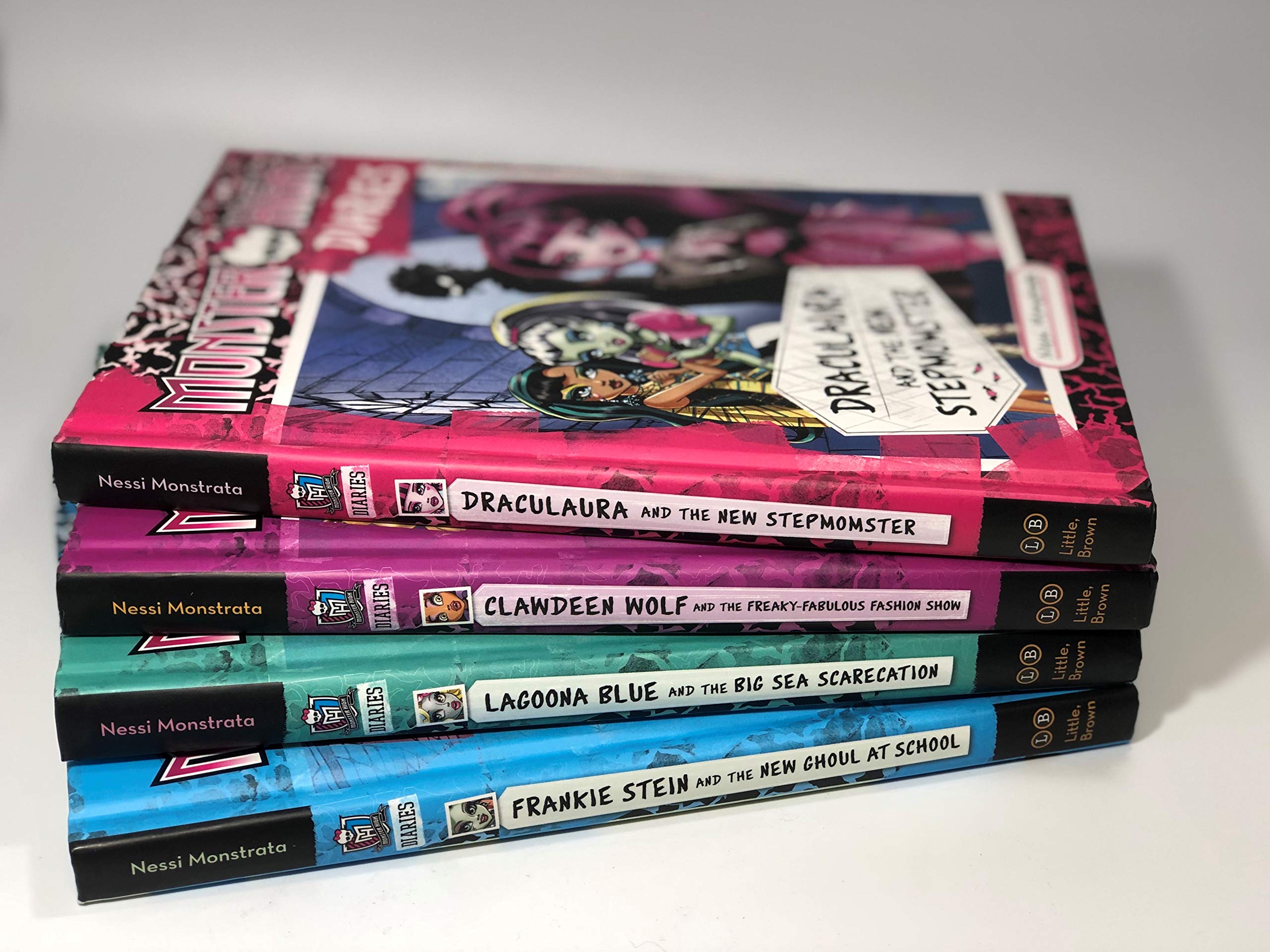 Monster High Diaries Series Collection Book 1 2 3 4 Children Kids Girls ...