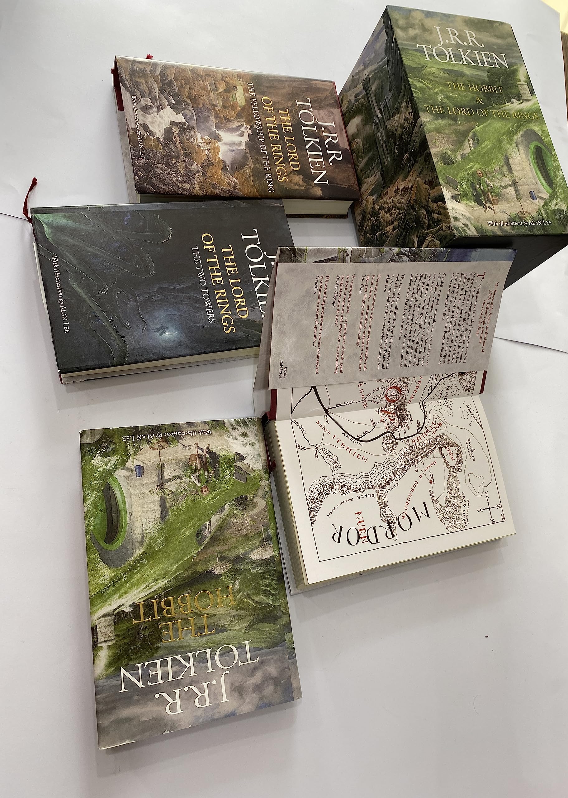 The Hobbit & The Lord of the Rings Boxed Set Hardcover Illustrated ...