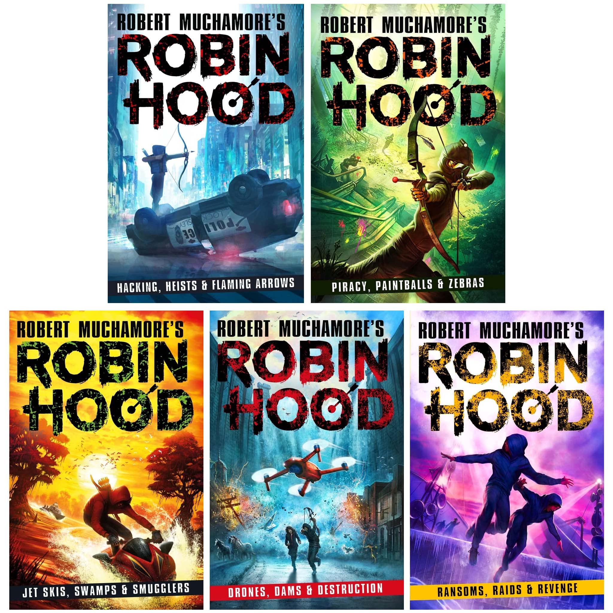 Robin Hood Series by Robert Muchamore 5 Books Collection Set by Robert ...
