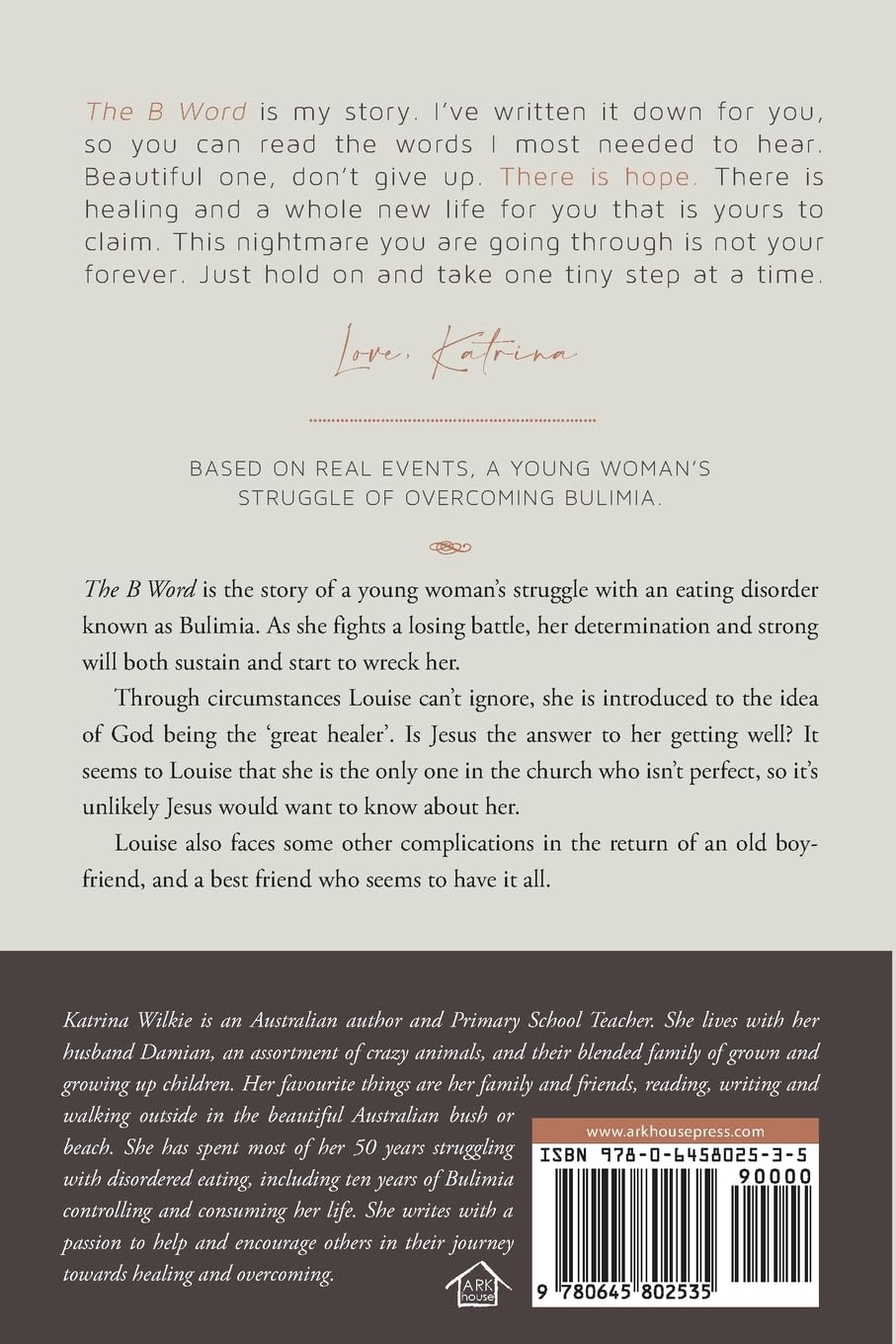 The 'B' Word by Katrina Wilkie | Goodreads