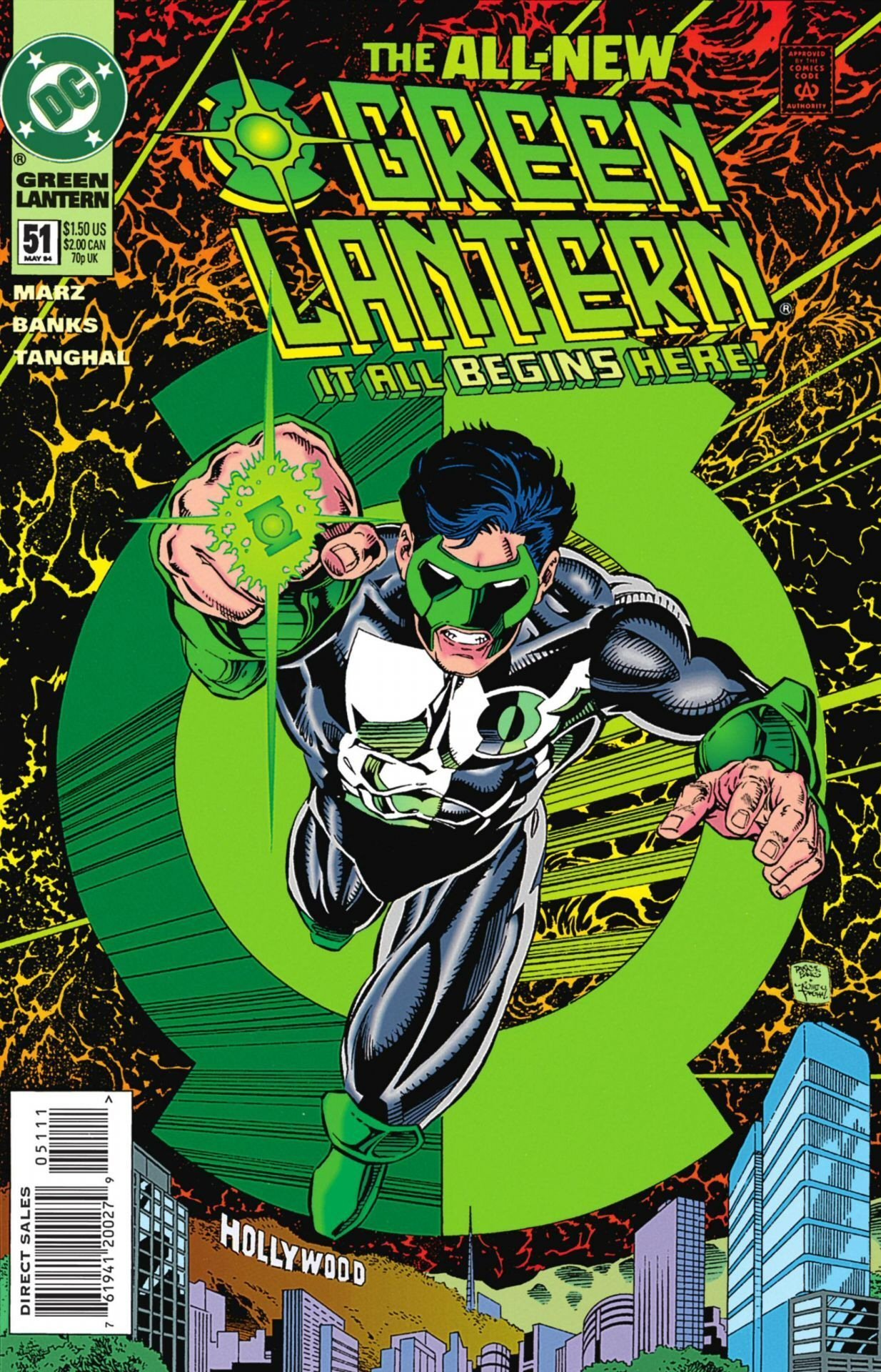 Green Lantern #51 (May 1994) First Appearance Kyle Rayner as Green ...