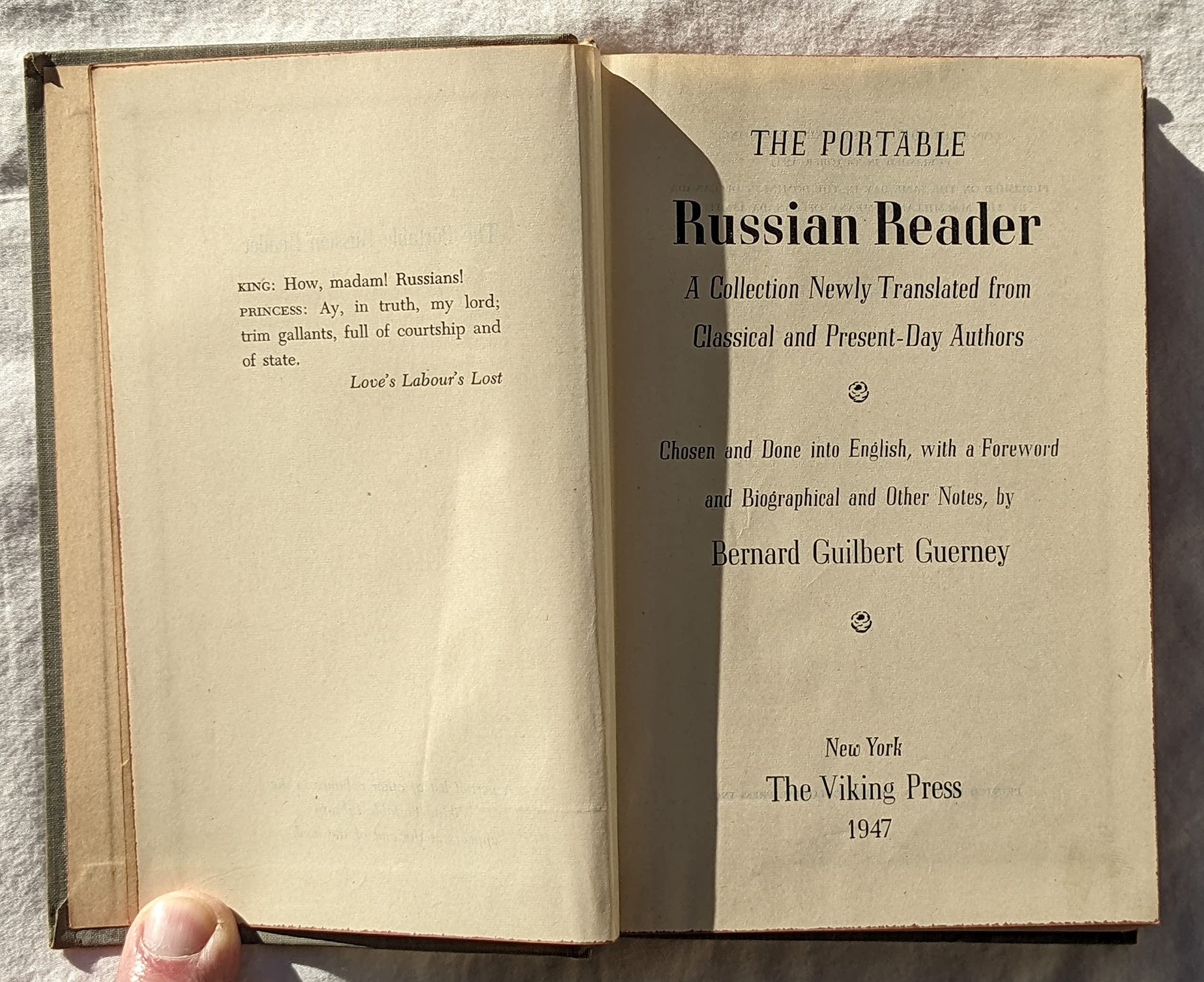 The Portable Russian Reader: A Collection Newly Translated from ...