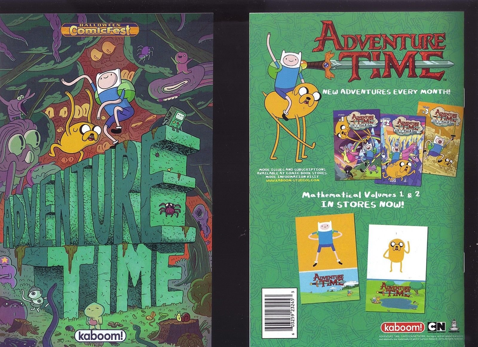 KABOOM! COMICS ADVENTURE TIME #1 HALLOWEEN COMICFEST MINI VARIANT ...