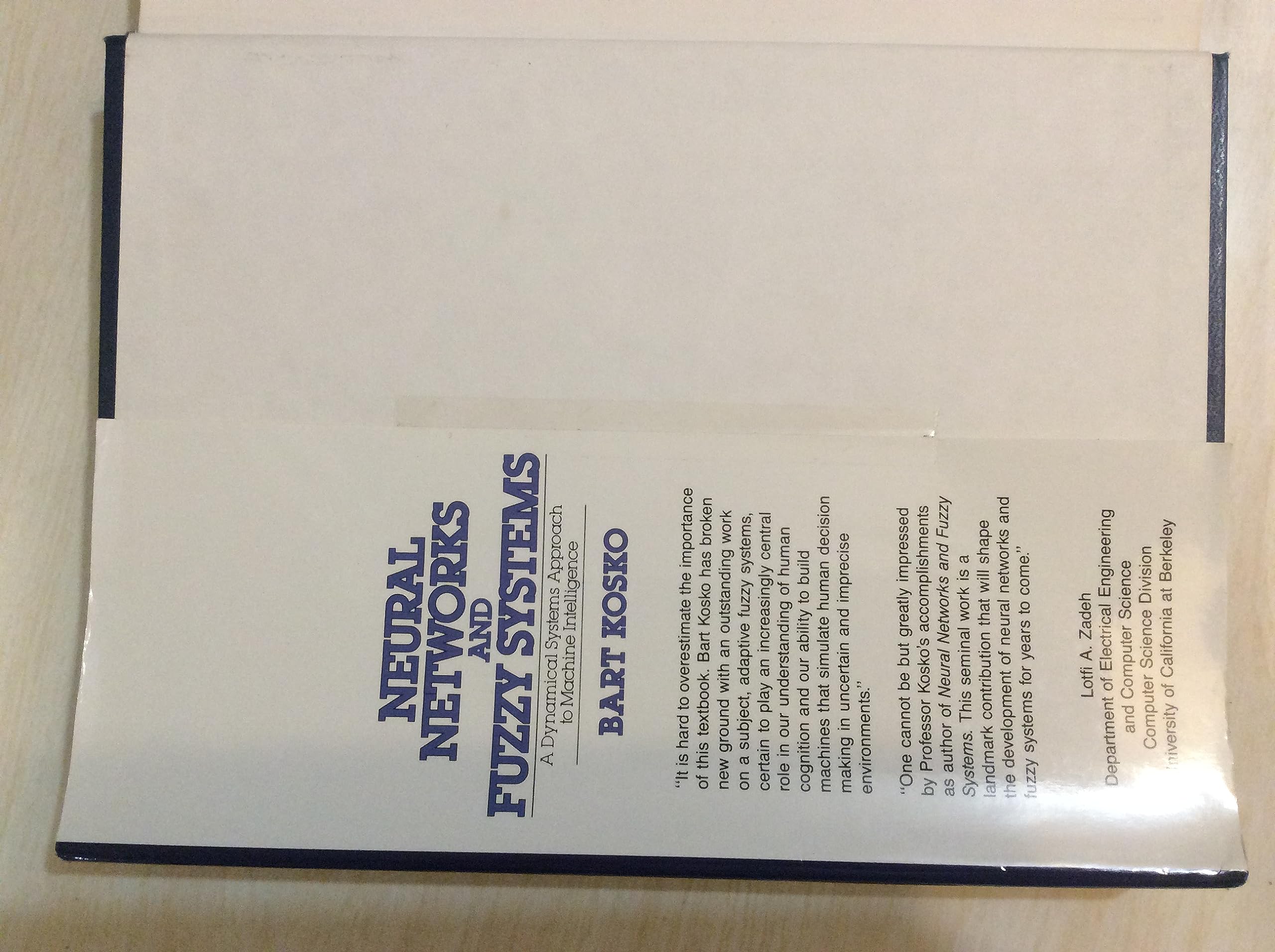 Neural Networks and Fuzzy Systems: A Dynamical Systems Approach to Machine Intelligence/Book and ...