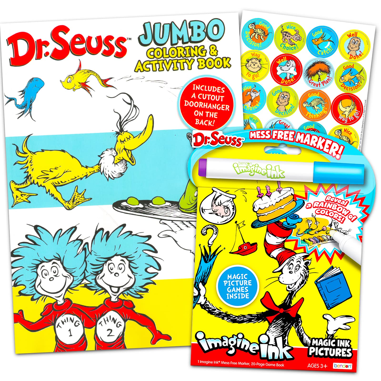 Dr. Seuss Coloring Book Super Set for Kids - Bundle with Dr Seuss ...