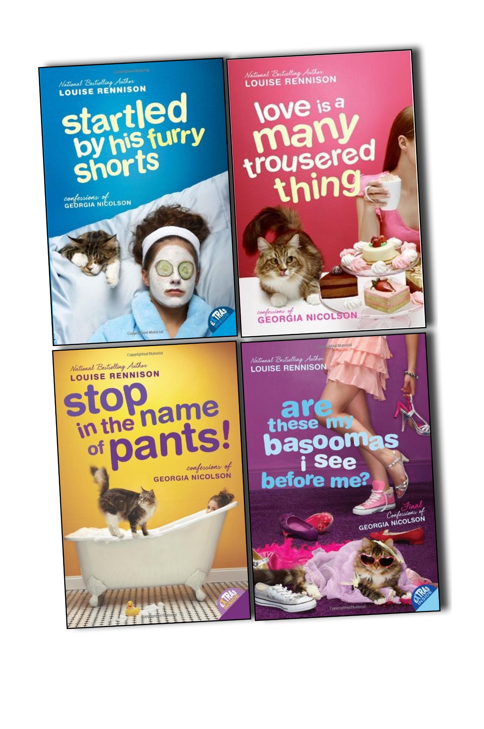 Louise Rennison Confessions of Georgia Nicolson 4 Books Collection Pack ...