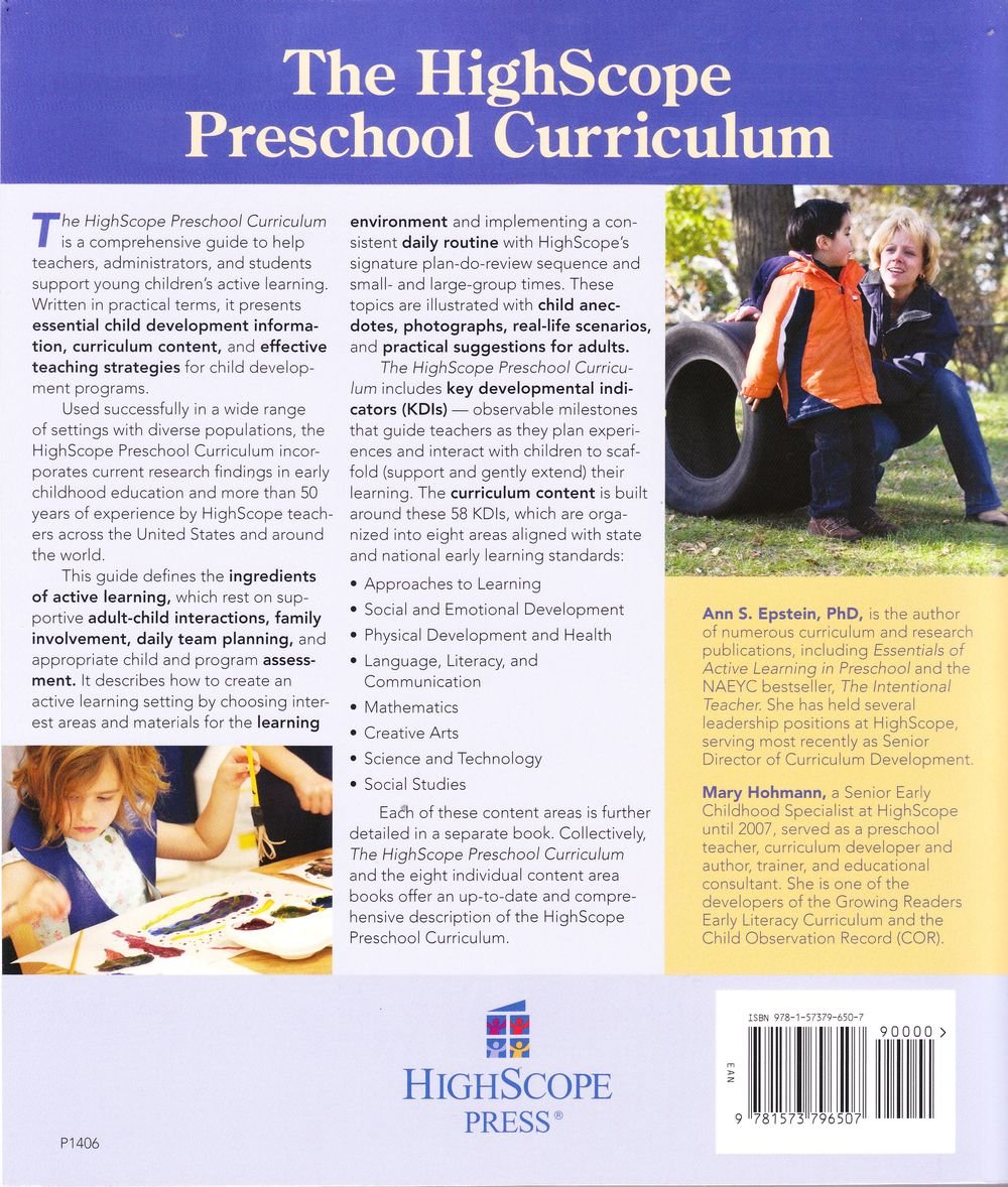 HighScope Preschool Curriculum by Ann S. Epstein | Goodreads