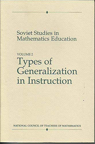 Types of Generalization in Instruction: Logical and Psychological ...