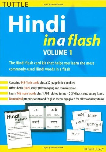 Hindi in a Flash Kit Volume 1 (Tuttle Flash Cards) Book and Kit by ...