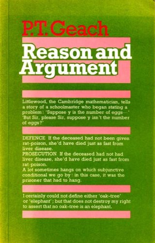 Reason and argument by Peter T. Geach | Goodreads