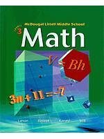 McDougal Littell Middle School Math: Teacher Edition Course 3 2005 by ...