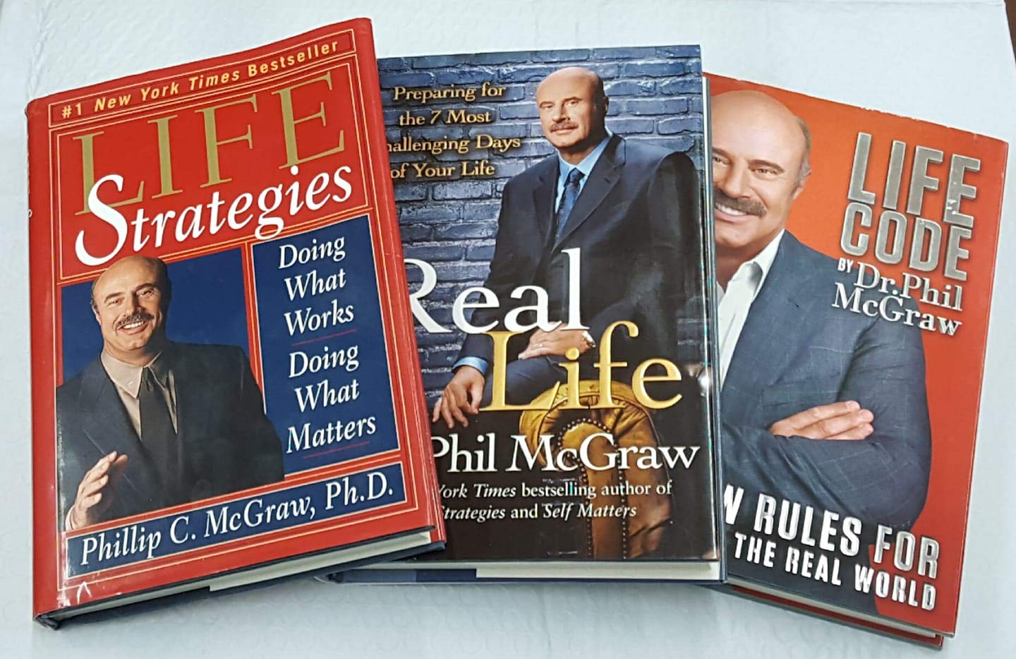 Set of 3 Dr Phil Books - Life Strategies, Real Life, and Life Code by ...