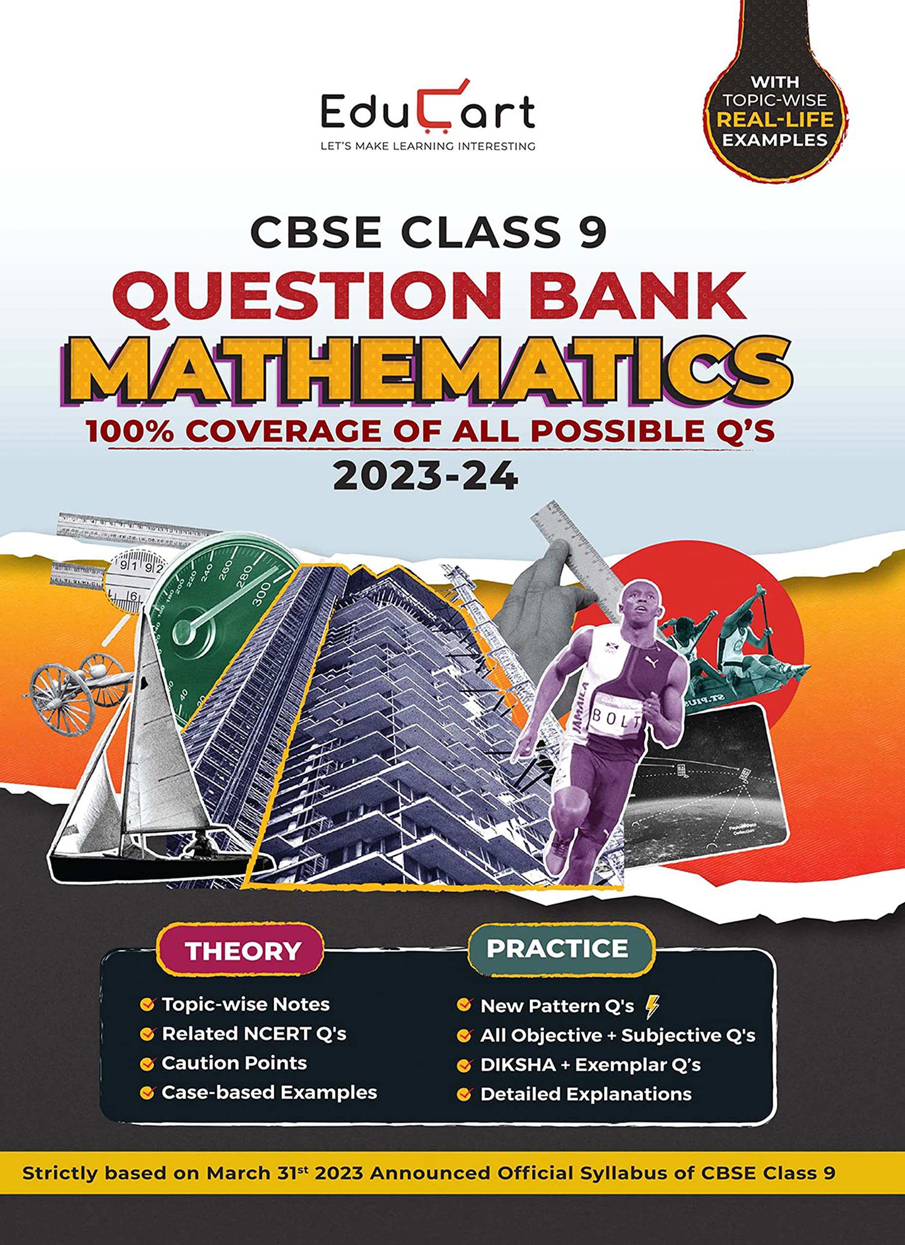 Educart CBSE Class 9 Question Bank MATHEMATICS for 2023-2024 by EduCart ...