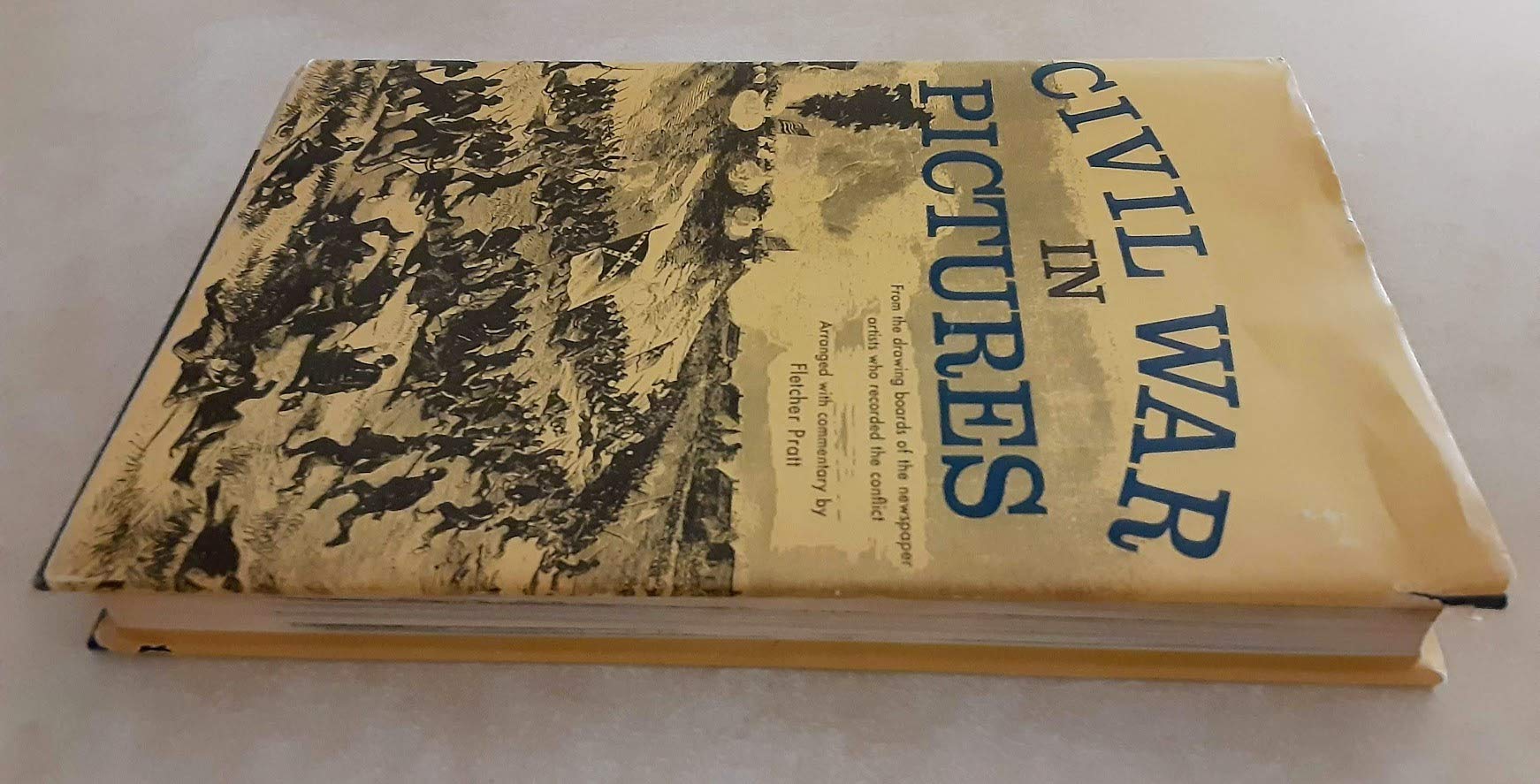 1955 CIVIL WAR IN PICTURES ENGRAVINGS WITH DUST JACKET GETTYSBURG DRAFT ...