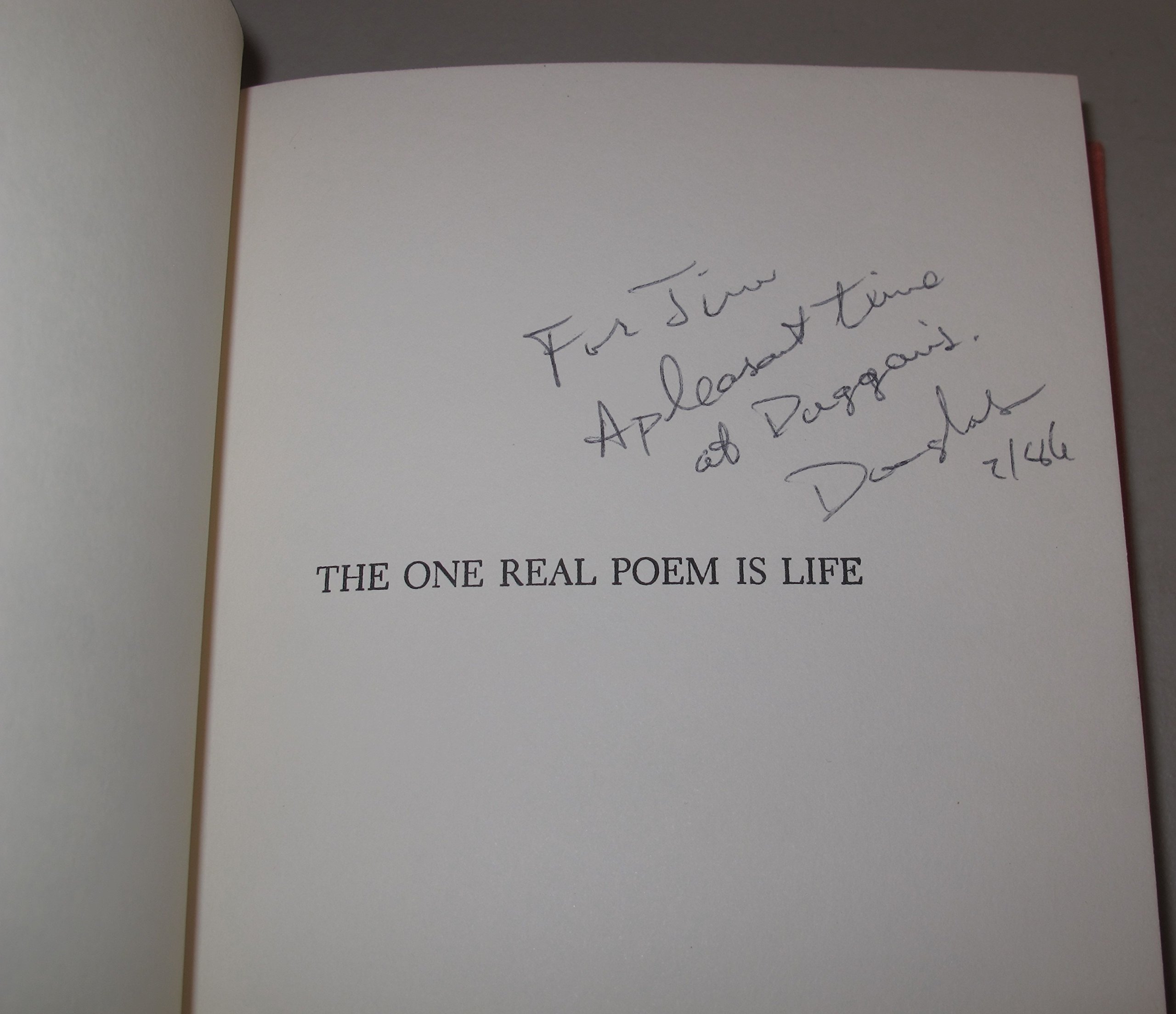 The one real poem is life by Douglas Anderson | Goodreads