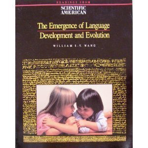 The Emergence Of Language: Development And Evolution: Readings From ...