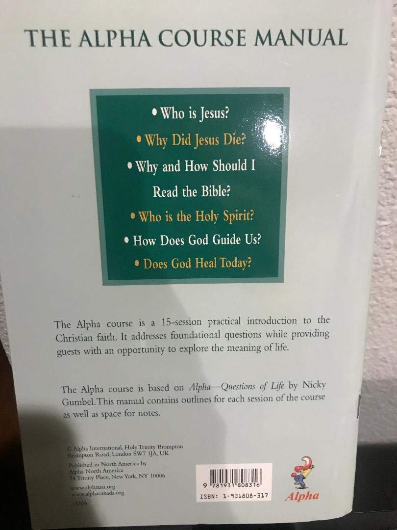 The Alpha Course Manual by Nicky Gumbel | Goodreads