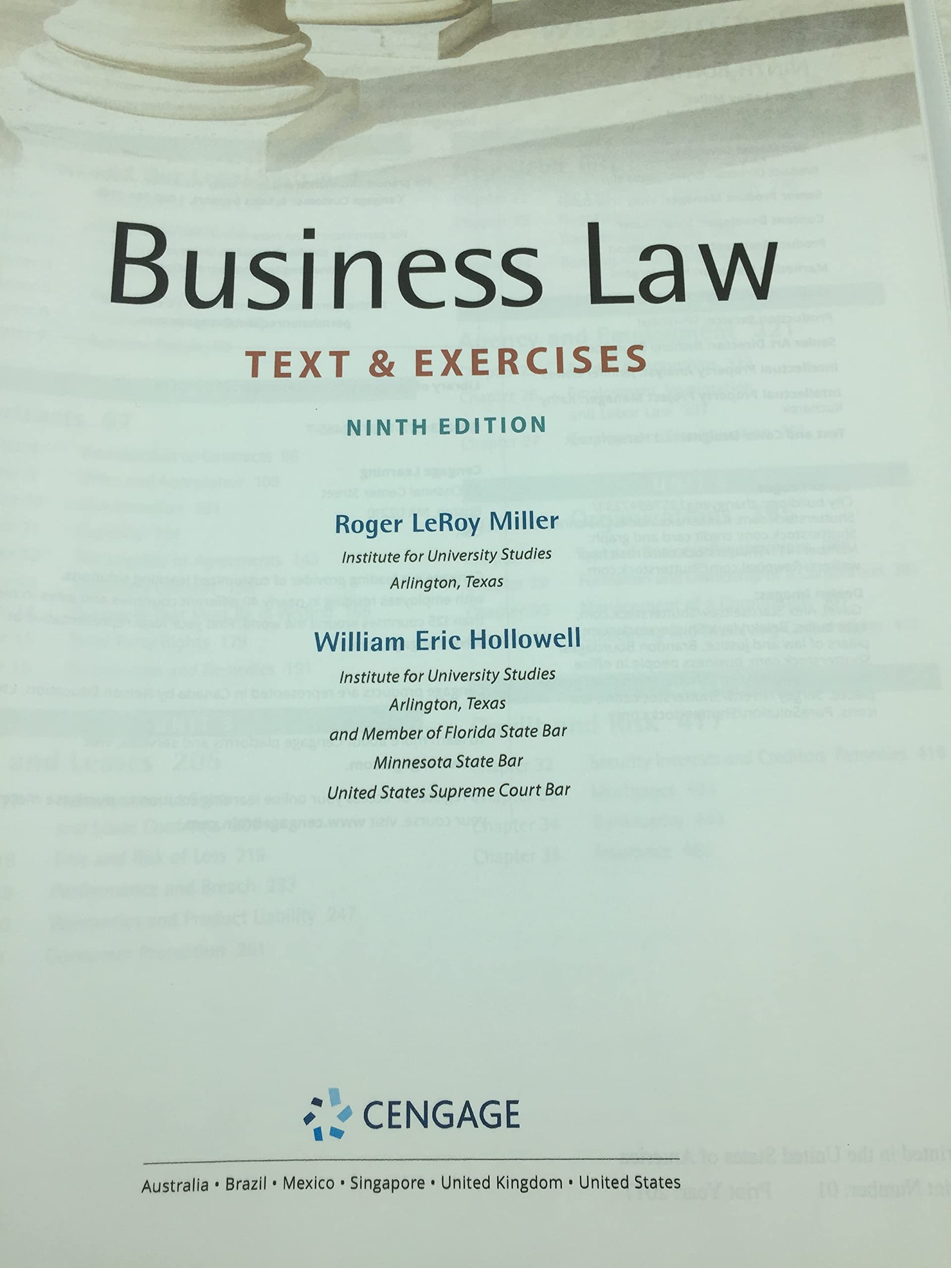 Business Law: Text & Exercises (9th Edition) MindTap 1 Term (6 Months ...