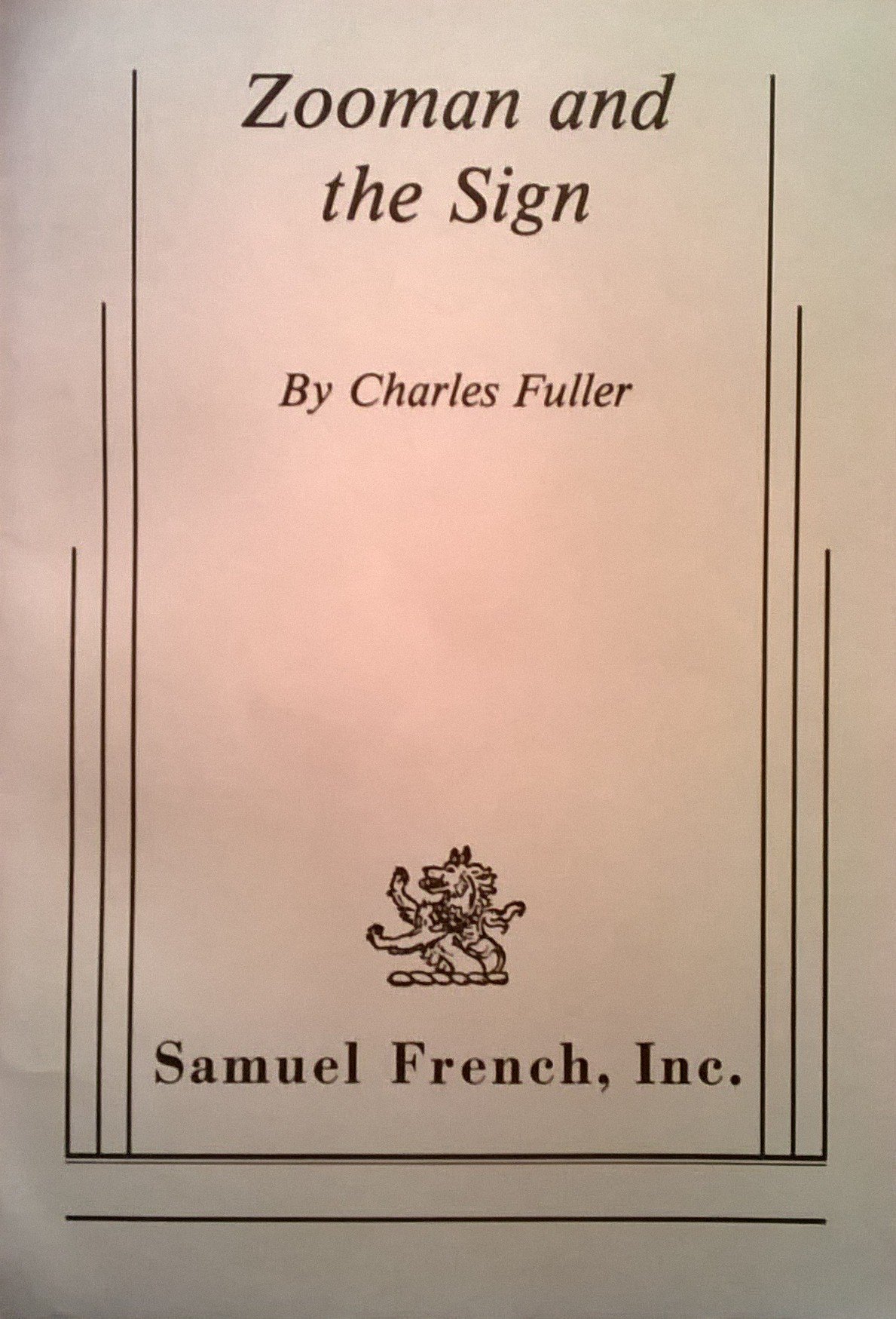 Zooman and the Sign by Charles Fuller | Goodreads