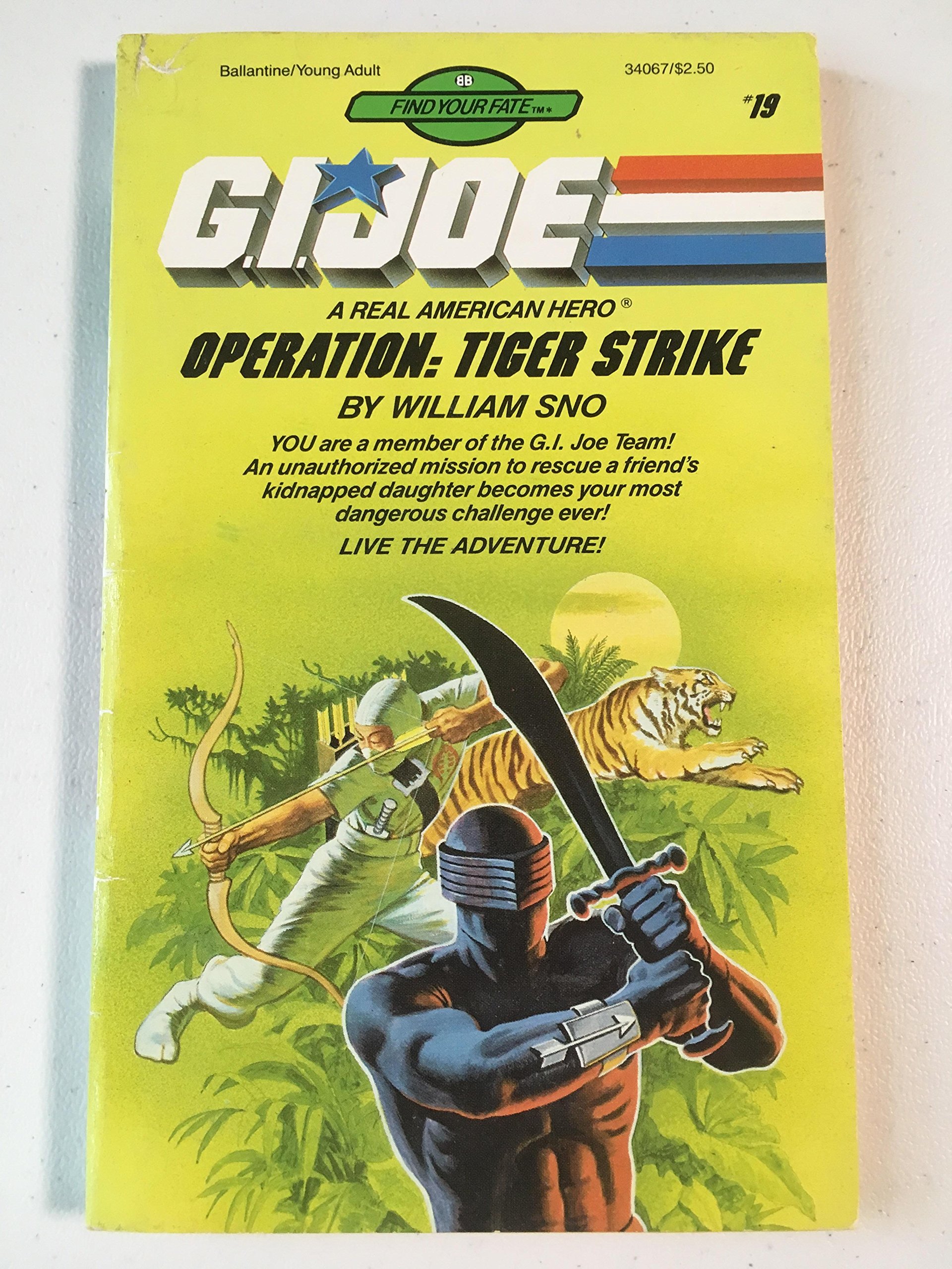 Operation : Tiger Strike Find Your Fate - G.I. Joe #19 by William Sno ...