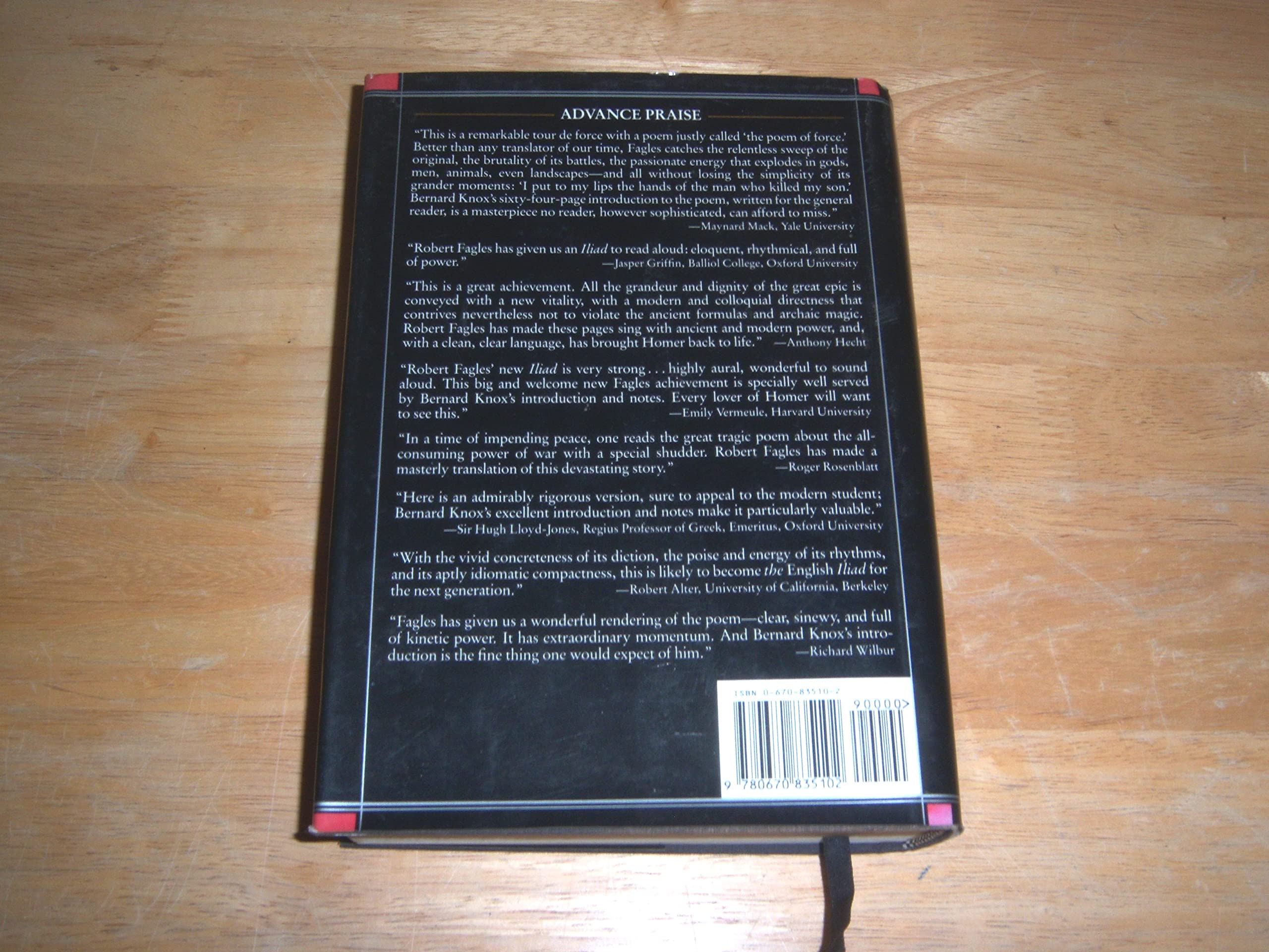 Iliad - translated by Robert Fagles by Homer (1991-04-25) by Homer ...