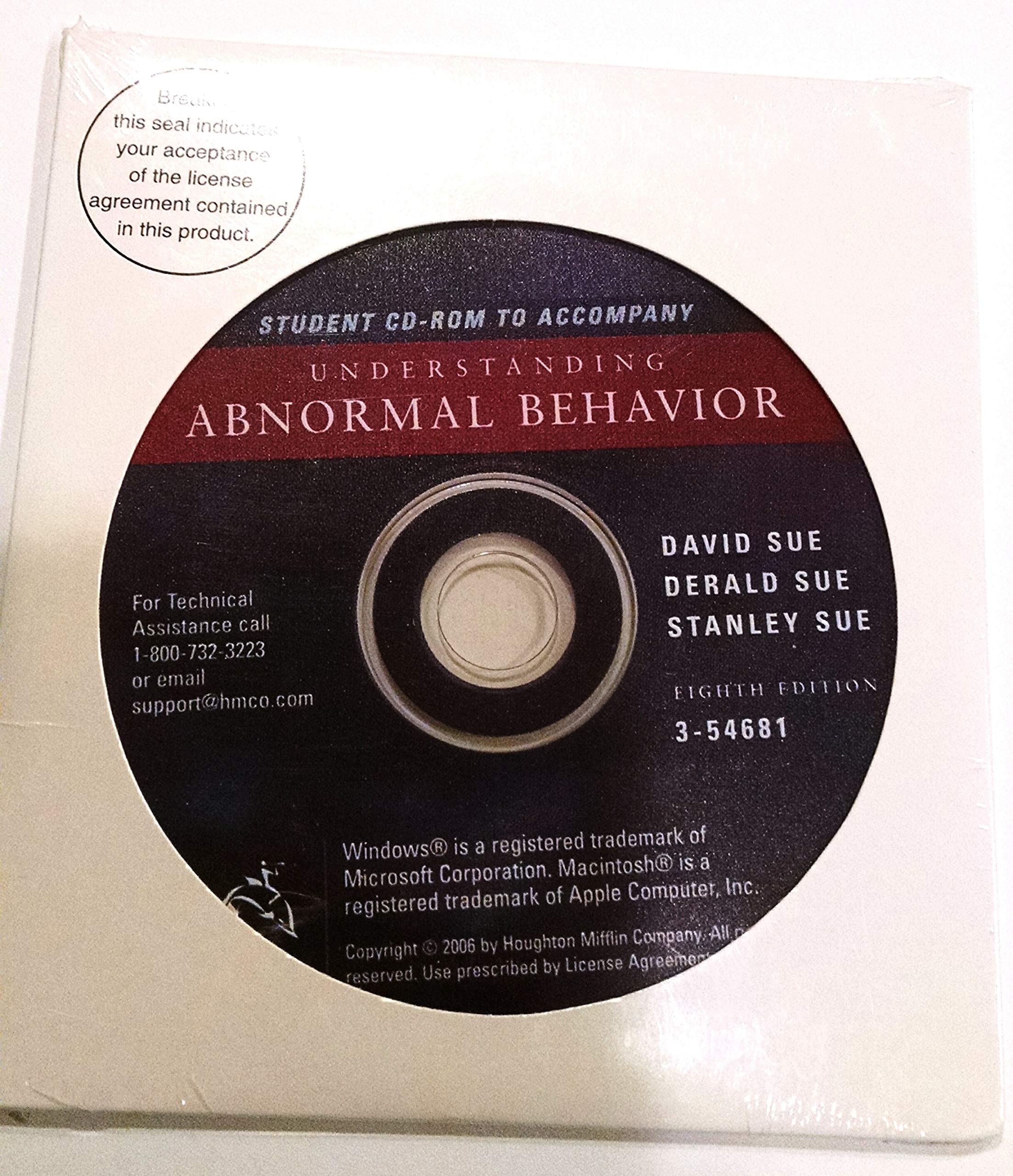 Student CD: Used with ...Sue-Understanding Abnormal Behavior by Derald ...