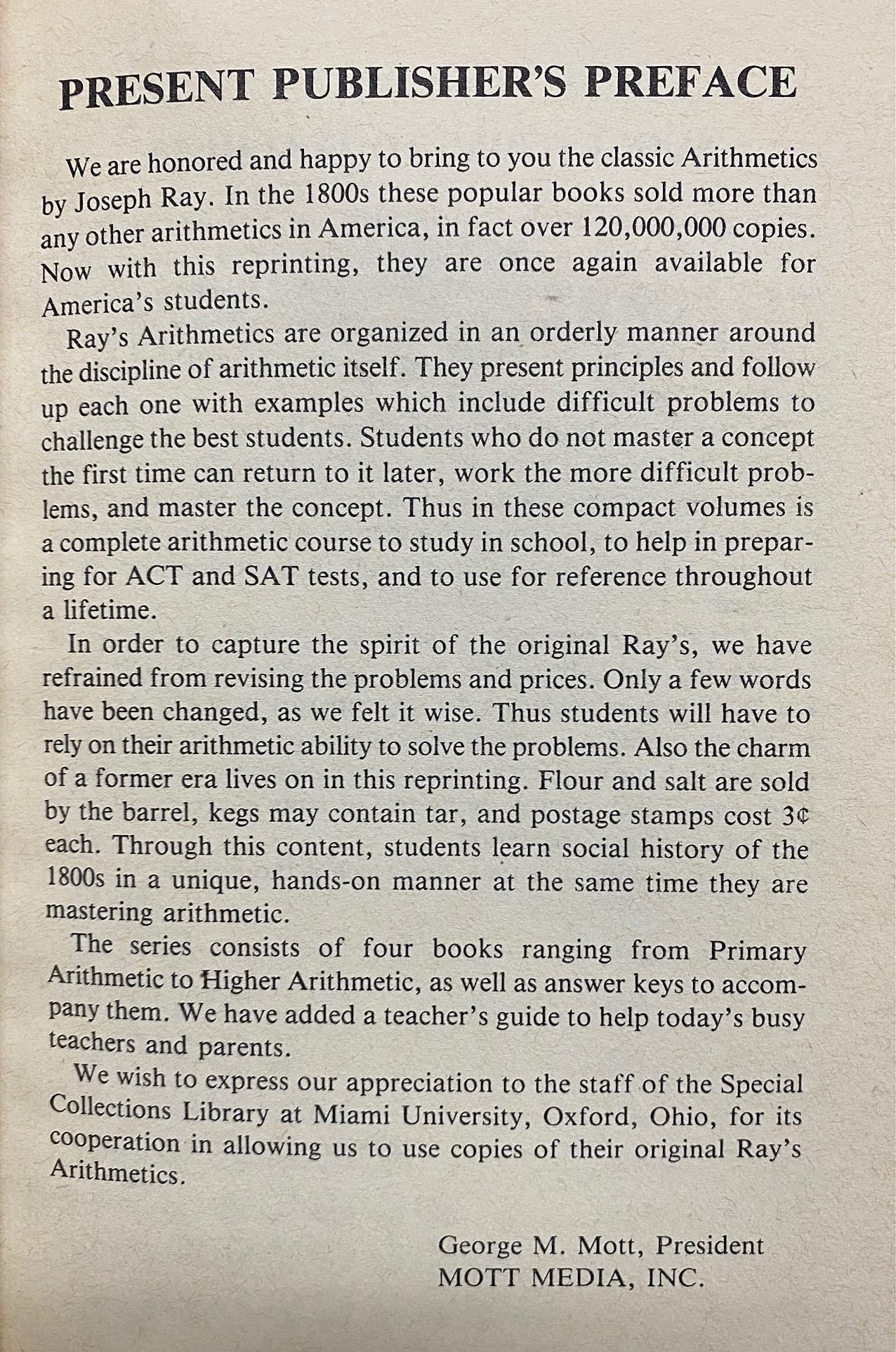Ray's Arithmetic Series (8-volume set) by Joseph Ray | Goodreads