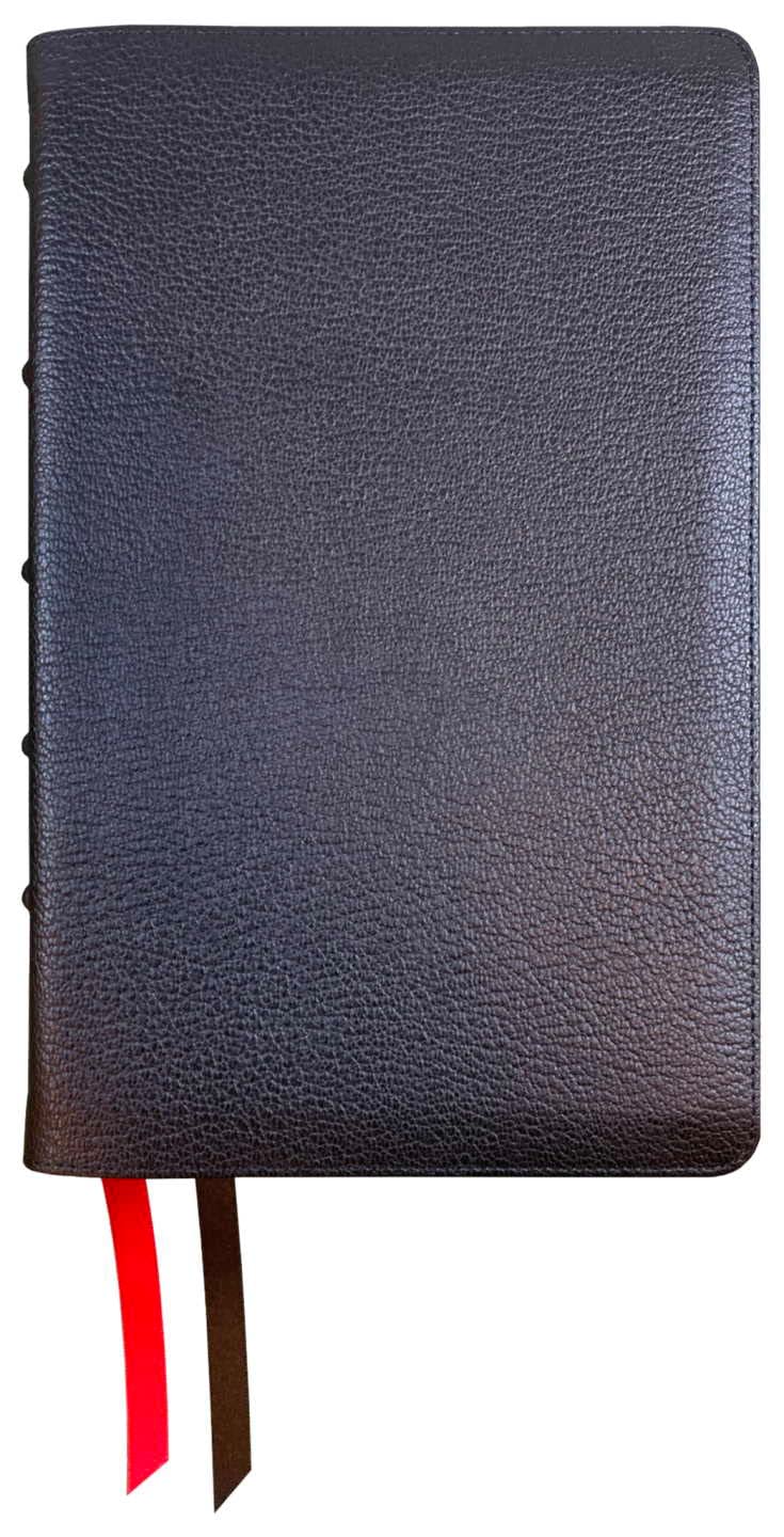 NASB Prime Reference Bible, Black, Premium Goatskin Leather, 2020 text ...
