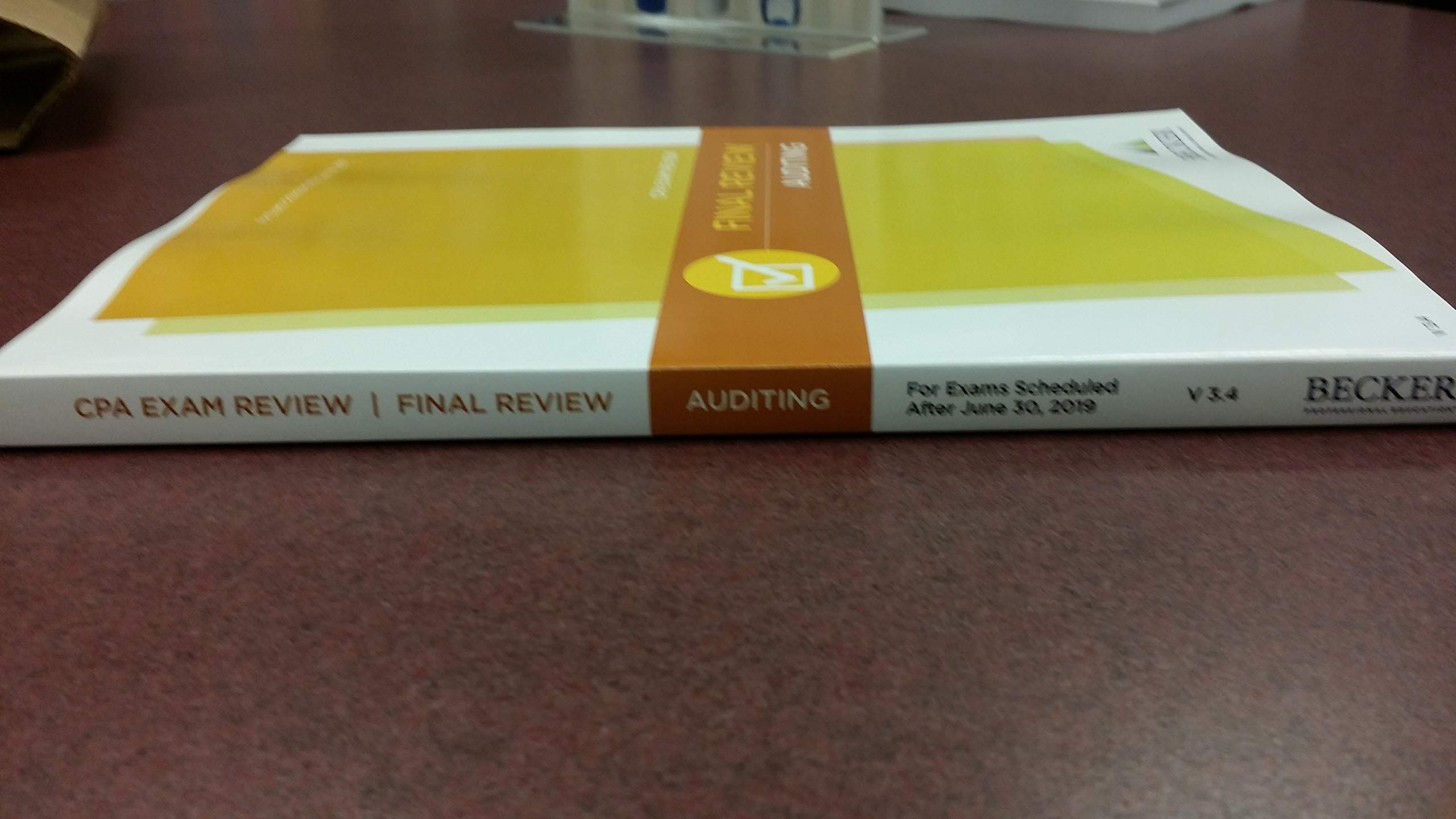 Becker Final Review Auditing - CPA Exam Review v.3.4 by Becker ...