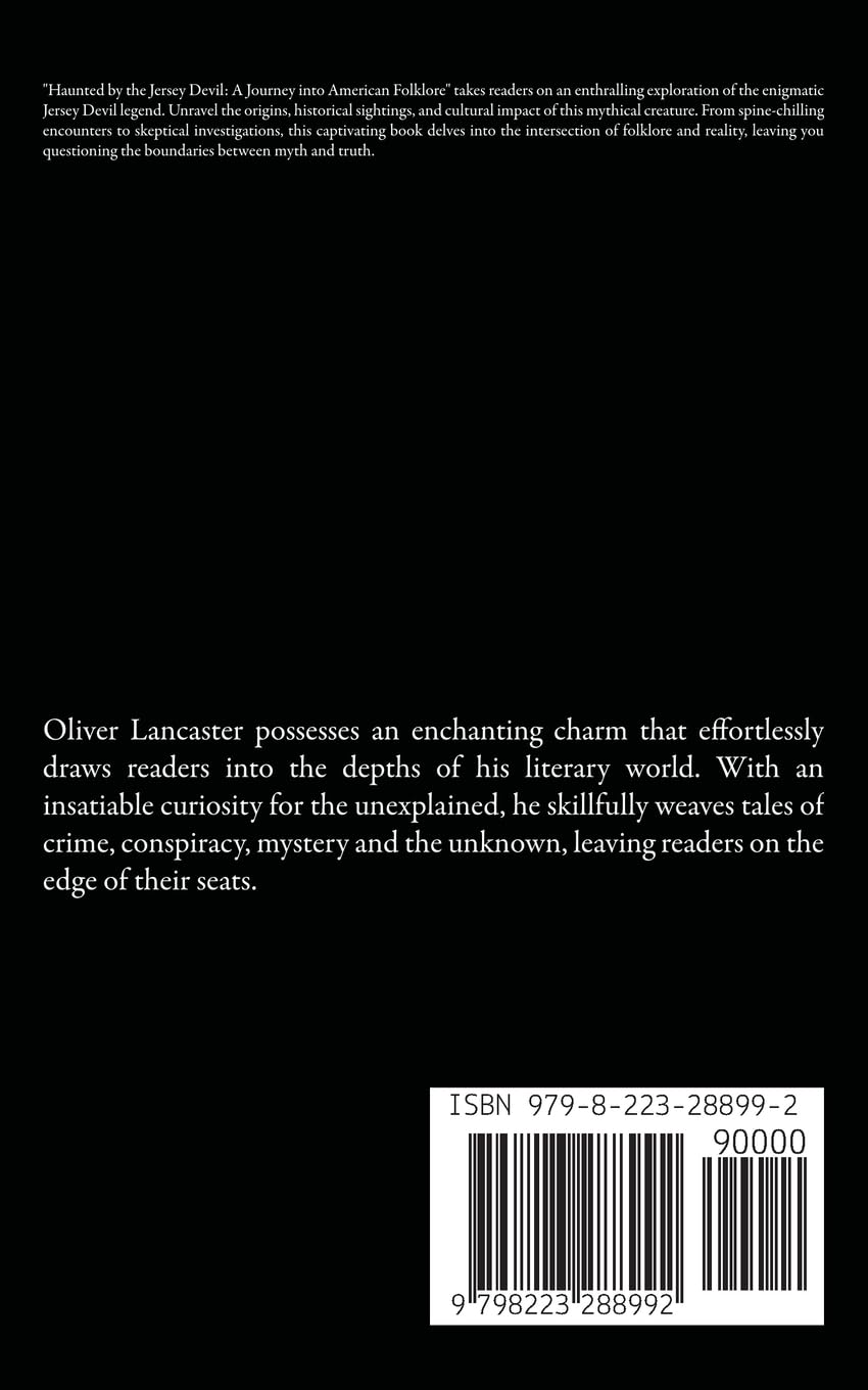 Haunted by the Jersey Devil: A Journey into American Folklore by Oliver ...