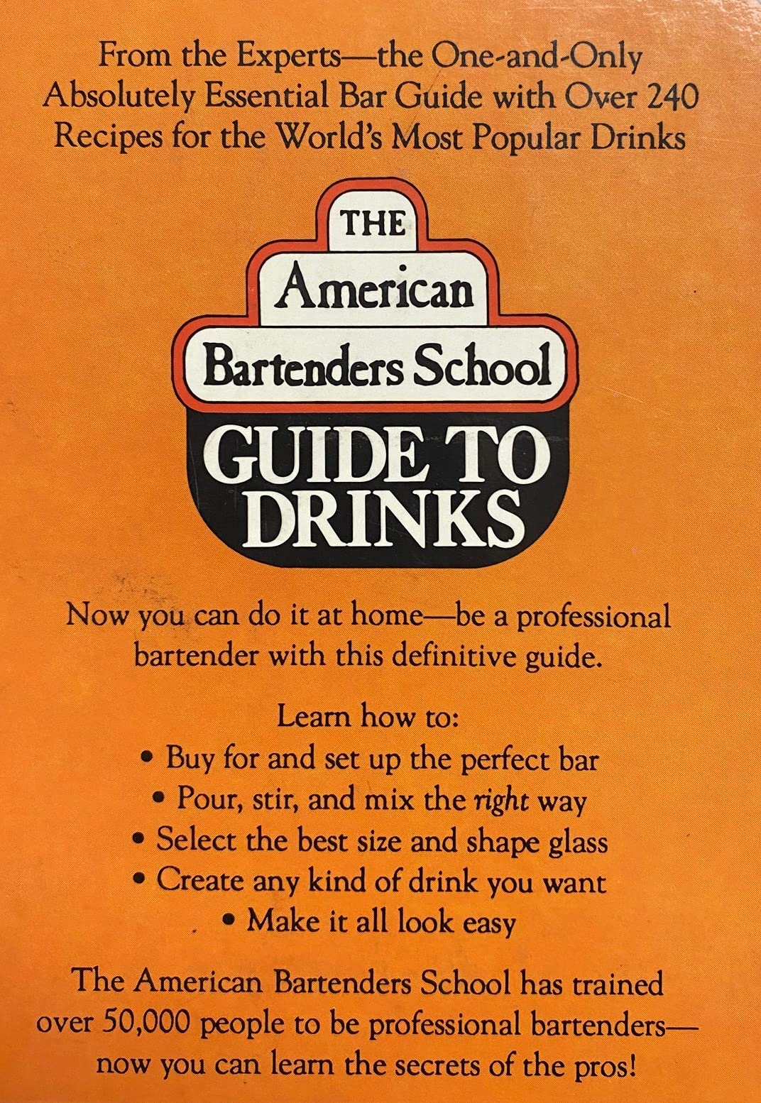 The American Bartenders School Guide to Drinks by Jack Tiano | Goodreads