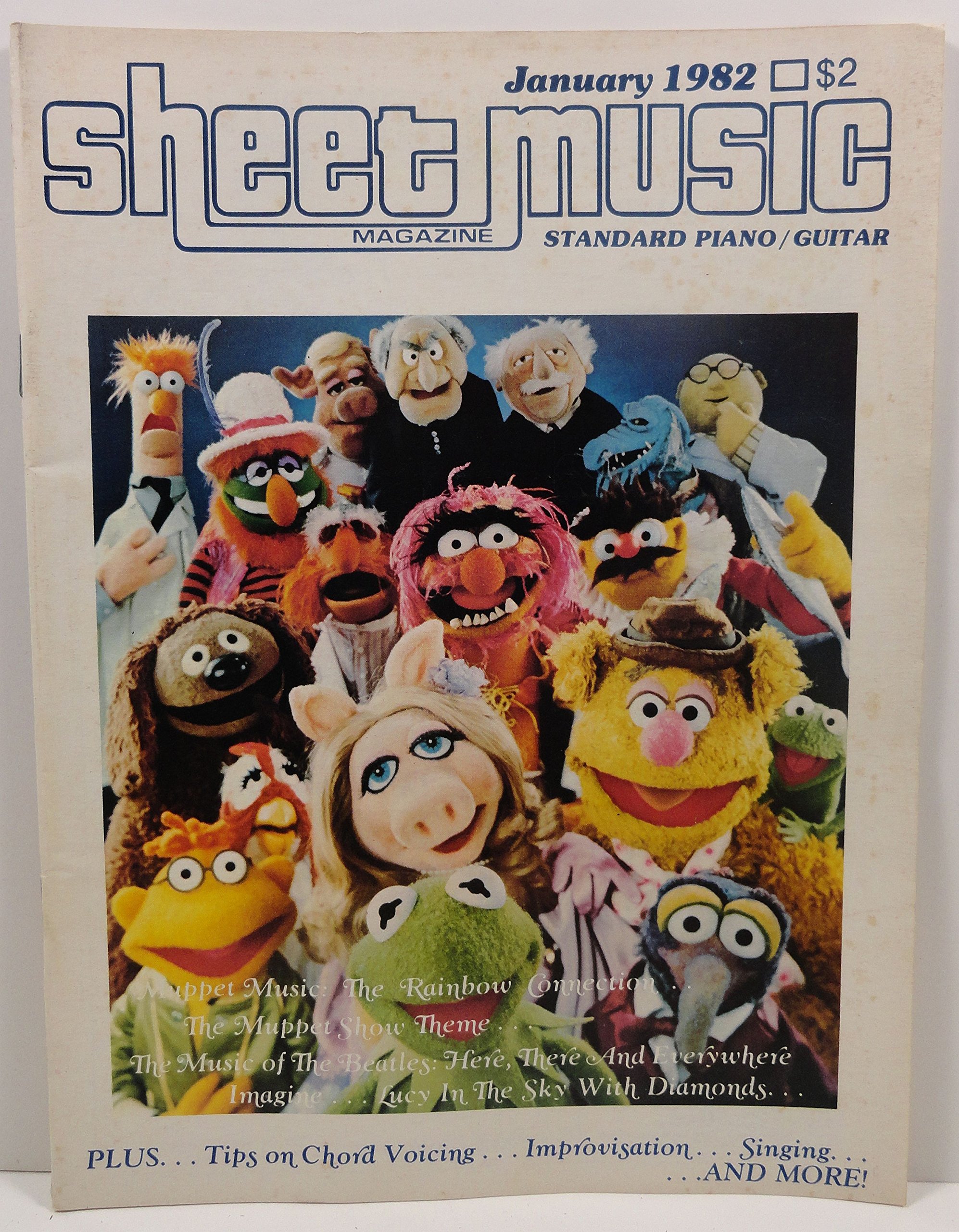 Sheet Music Magazine, Standard Piano Guitar, January 1982, Vol 6, No 1 ...