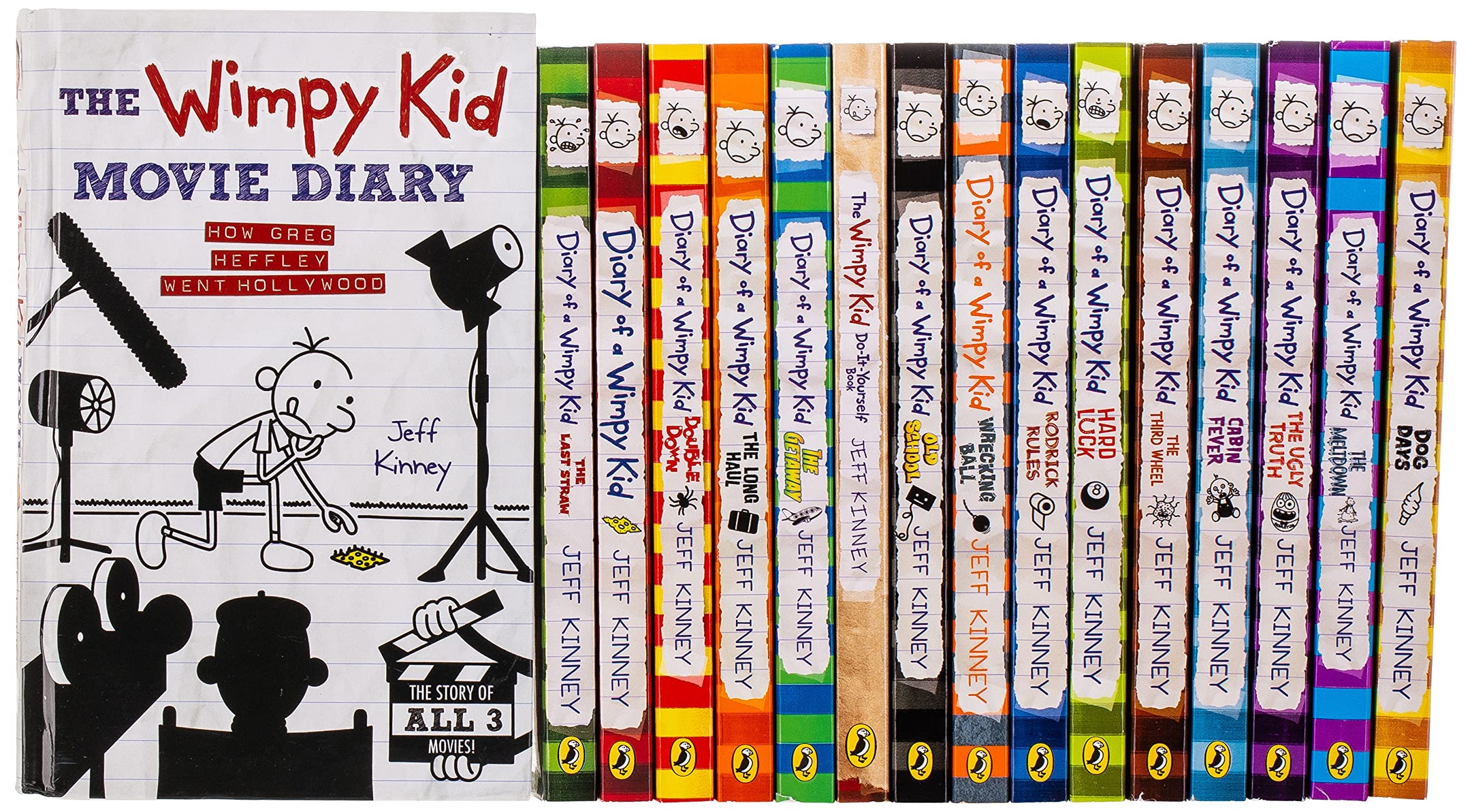 Diary of a Wimpy Kid 1-16 Books Complete Collection by Jeff Kinney ...