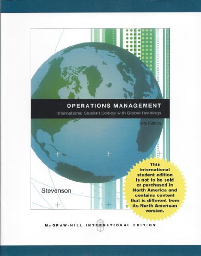 Operations Management: Alternate Version by William J. Stevenson by ...