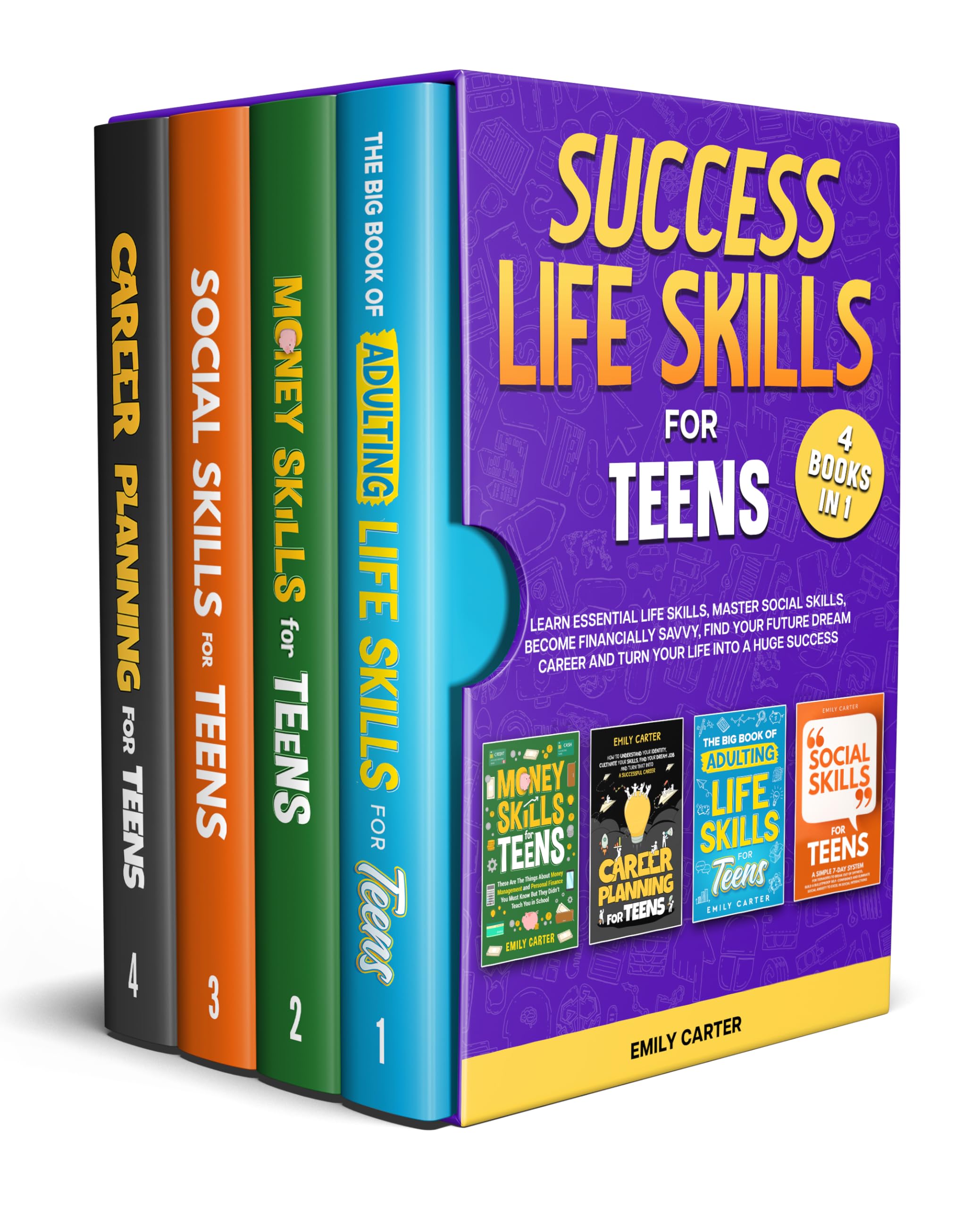 Success Life Skills for Teens: 4 Books in 1 – Learn Essential Life Skills, Master Social Skills ...