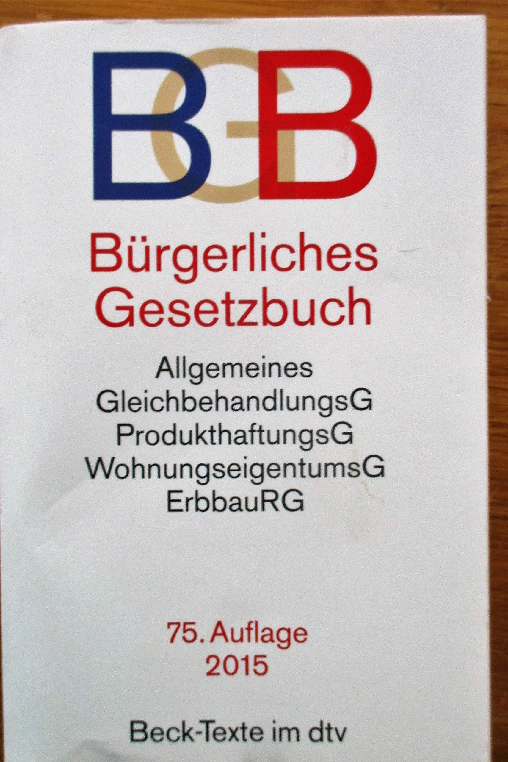 BrgerlichesGesetzbuch (BGB) German original by Jian Tu | Goodreads