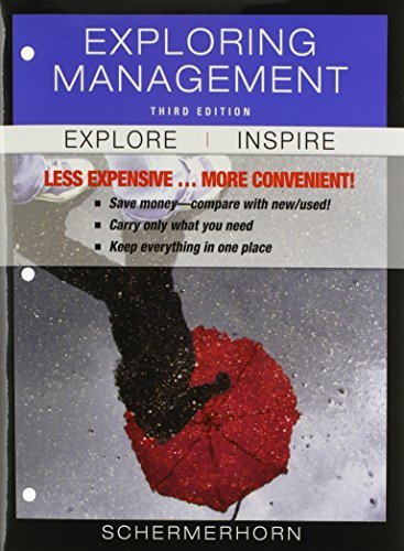 Exploring Management by John R. Schermerhorn Jr. by John R ...