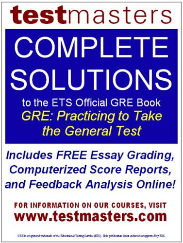 Complete Solutions to the ETS Official GRE Book "GRE: Practicing to ...