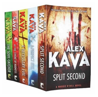 Alex Kava 5 Books Collection Set: Split Second, A Necessary Evil, At the Stroke of Madness, A ...