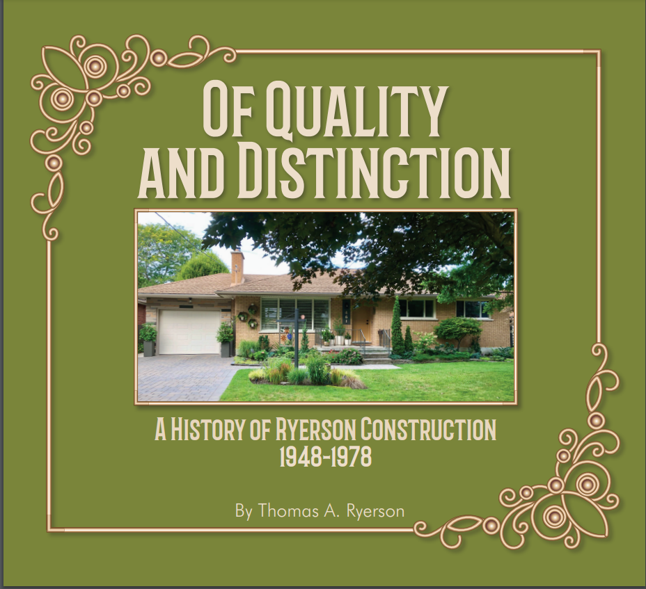 Of Quality And Distinction : A History Of Ryerson Construction 1948 ...